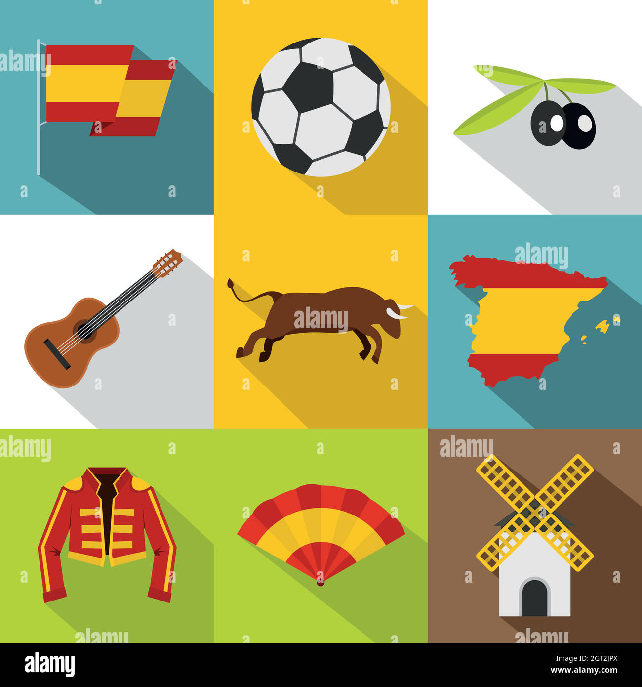 Spain icons Stock Vector Images - Alamy
