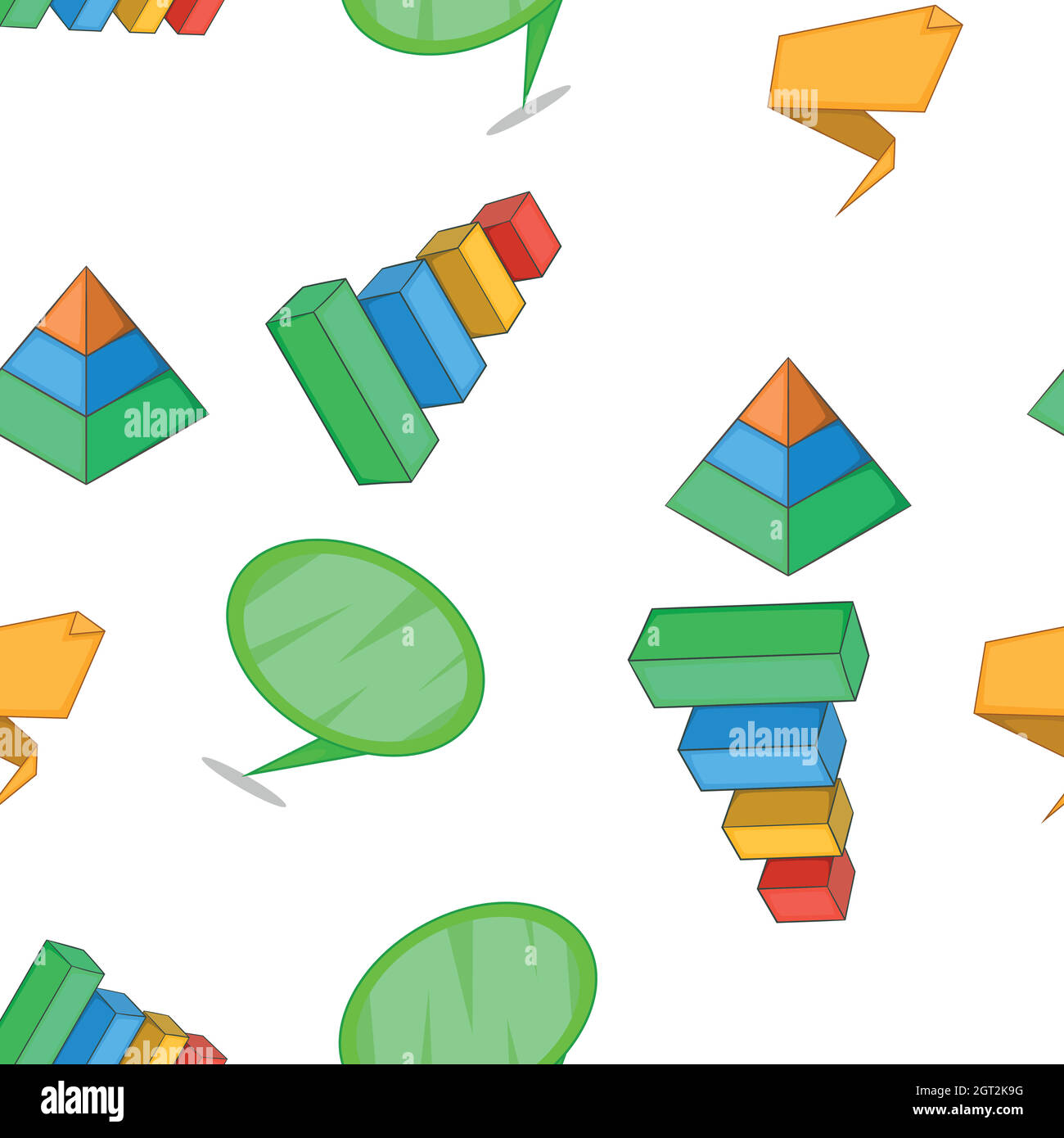 Pyramid pattern, cartoon style Stock Vector Image & Art - Alamy