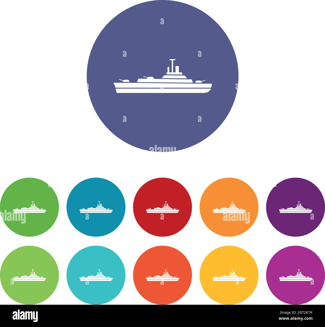 Warship set icons Stock Vector Image & Art - Alamy