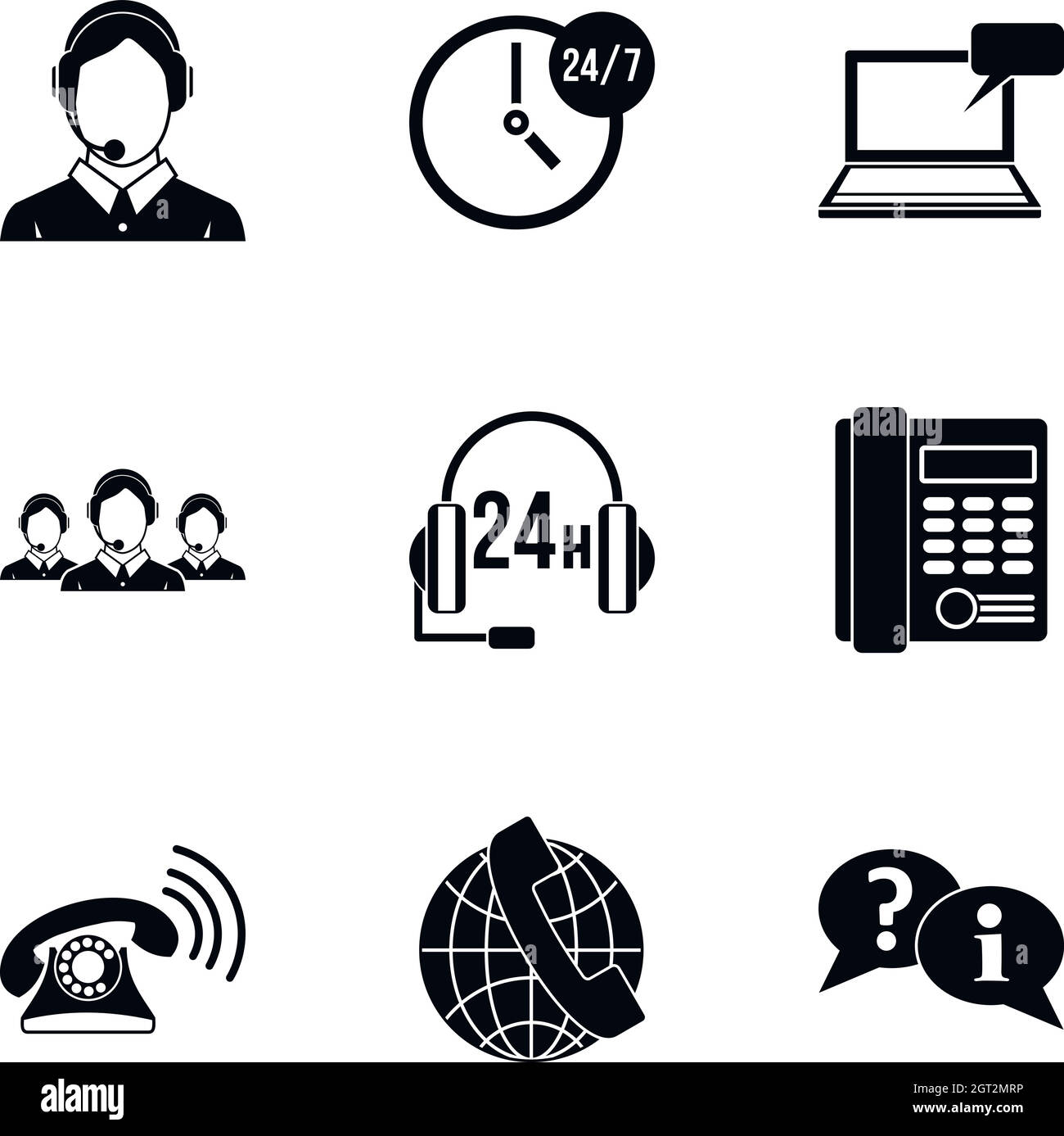 Support icons set, simple style Stock Vector Image & Art - Alamy