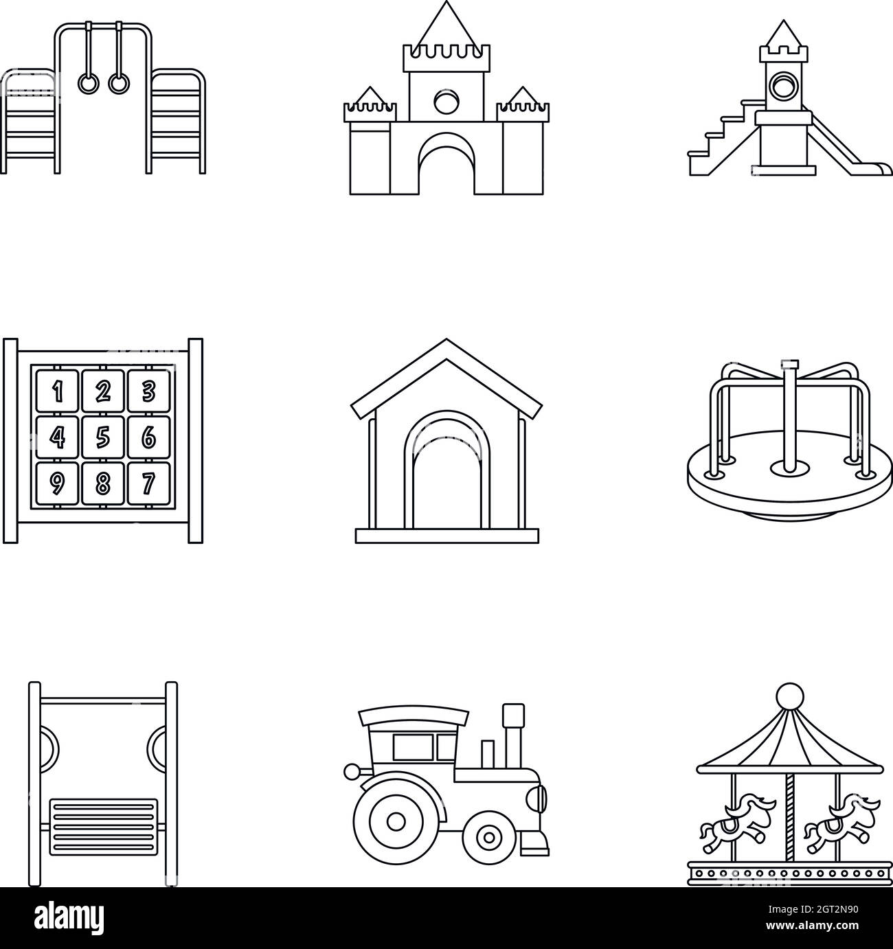 Children rides icons set, outline style Stock Vector Image & Art - Alamy Children rides icons set, outline style Stock Vector Image & Art - Alamy