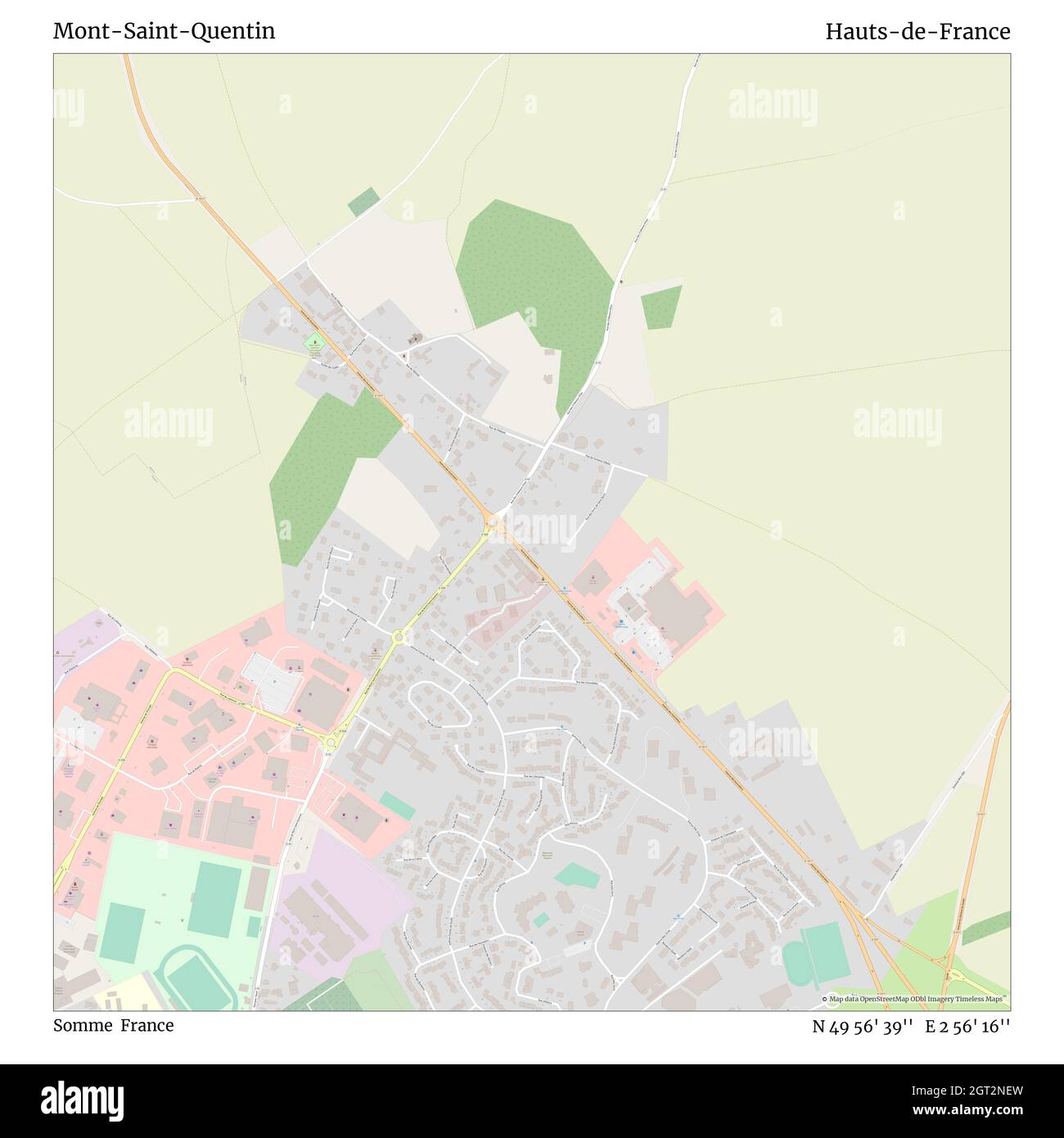 Saint quentin map Cut Out Stock Images & Pictures - Alamy