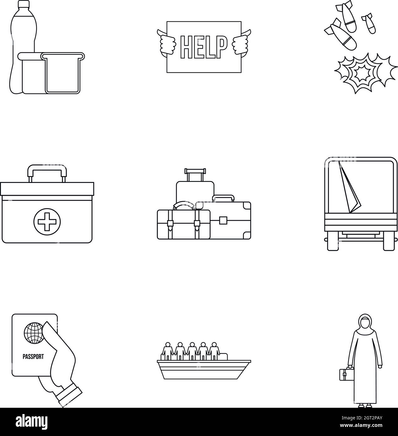 Rescue ship icon outline hi-res stock photography and images - Alamy