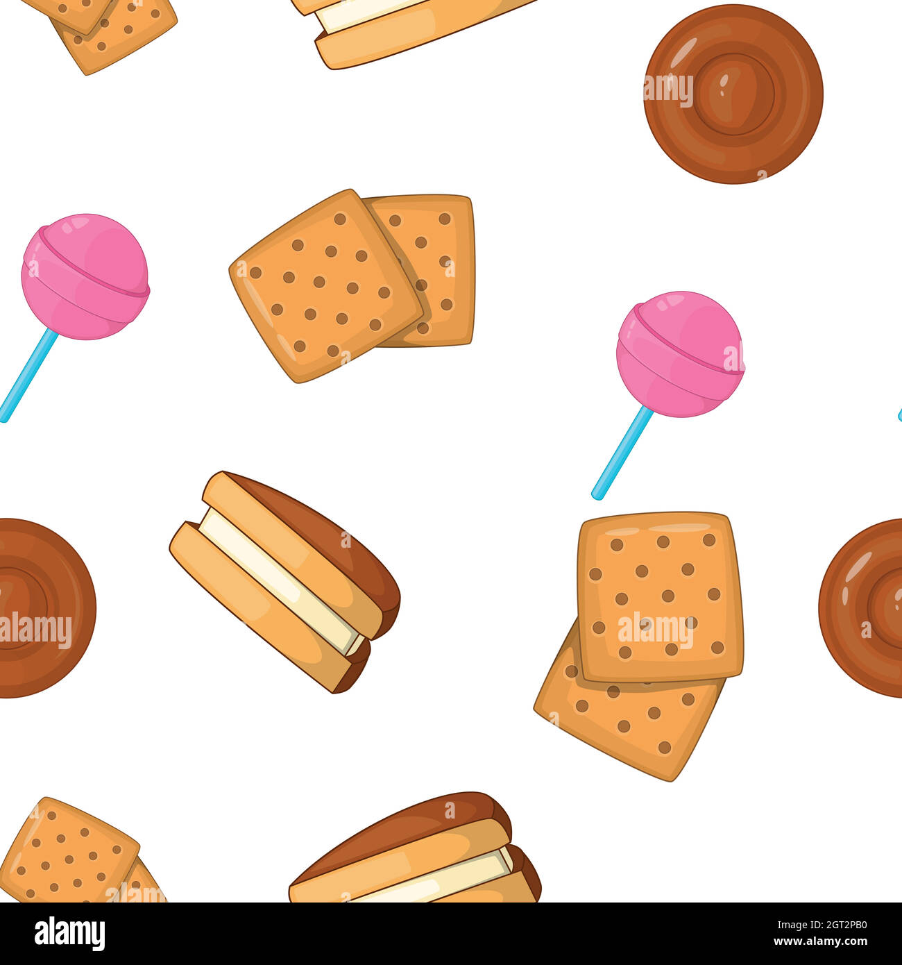 Round sweet food Stock Vector Images - Alamy