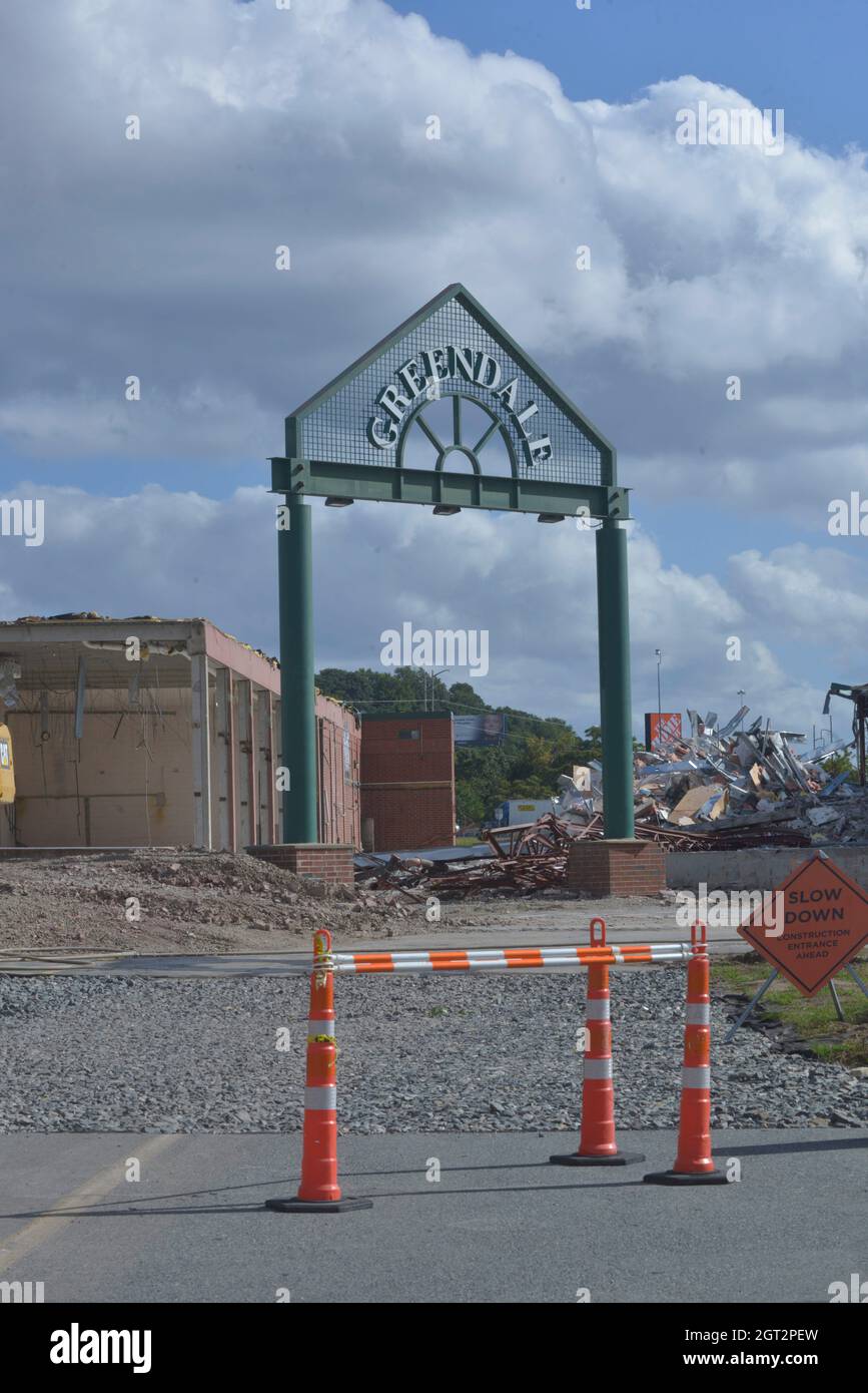 Worcester, Massachusetts, USA. 21st Sep, 2021. Greendale mall is being ...