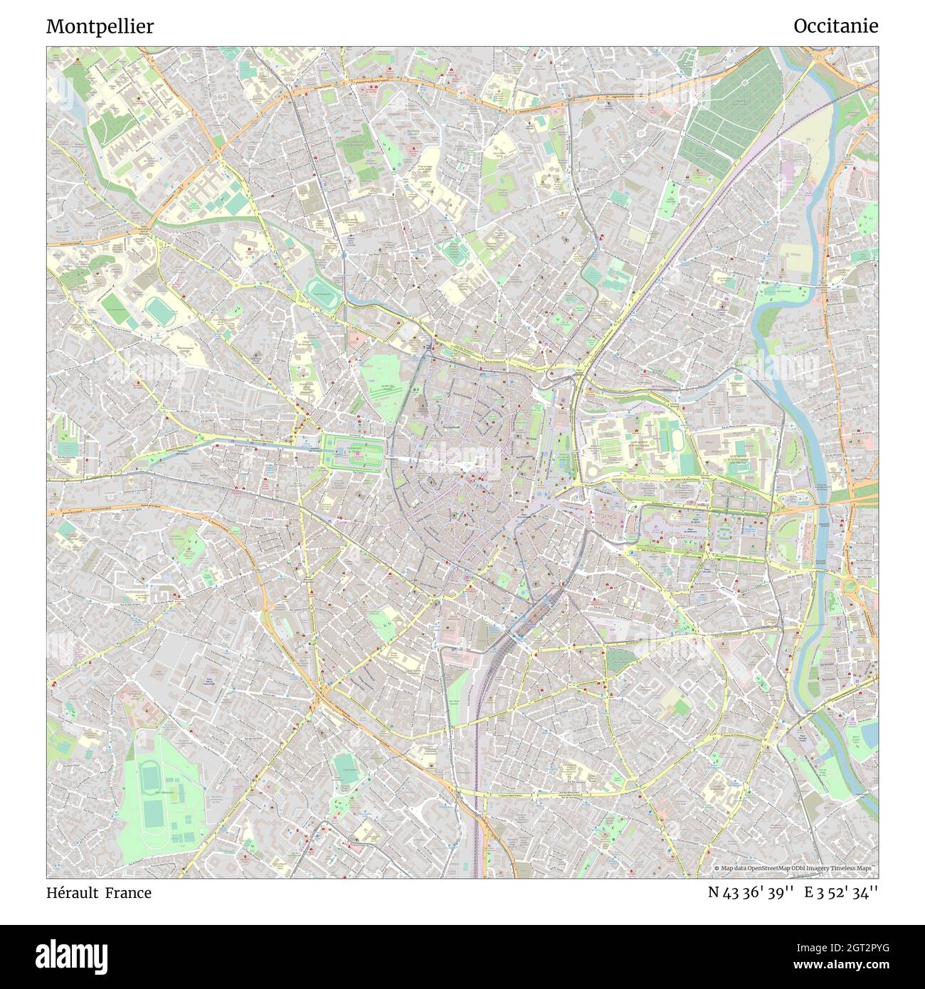 Map of montpellier hi-res stock photography and images - Alamy