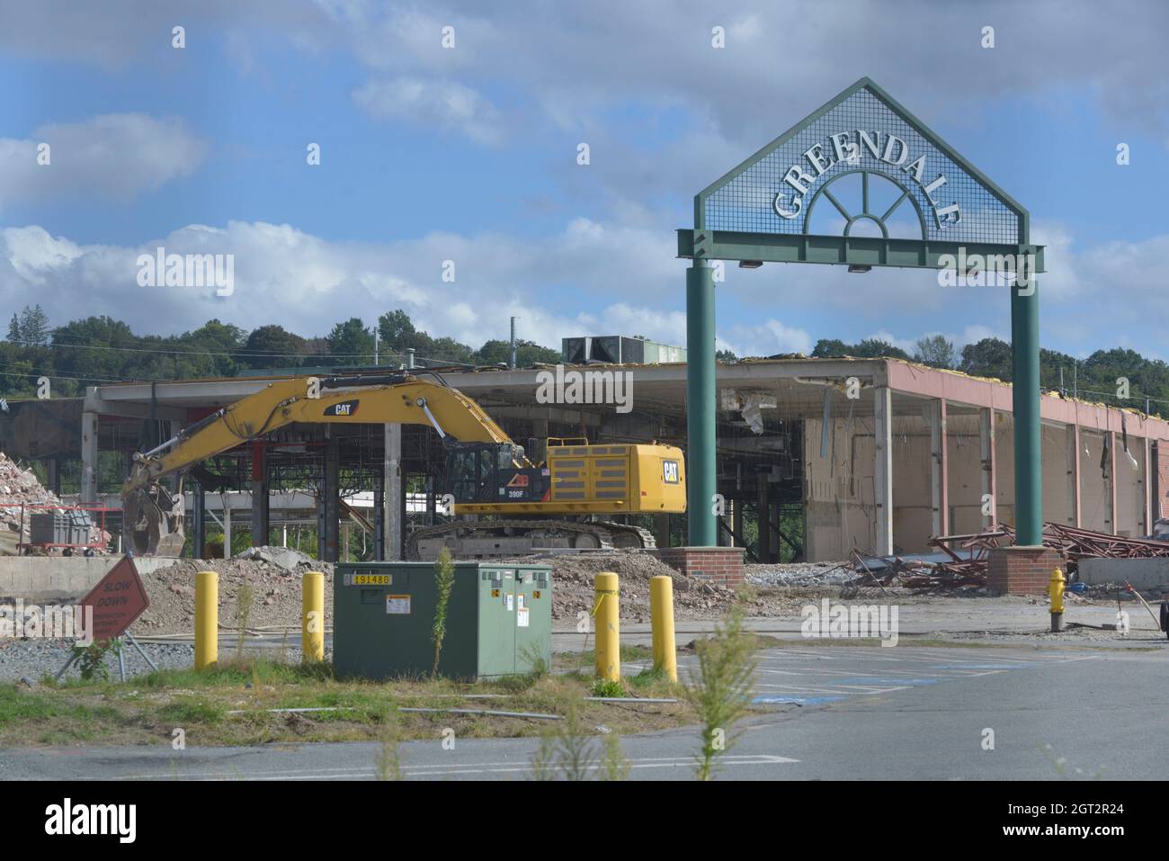 Worcester, Massachusetts, USA. 21st Sep, 2021. Greendale mall is being ...