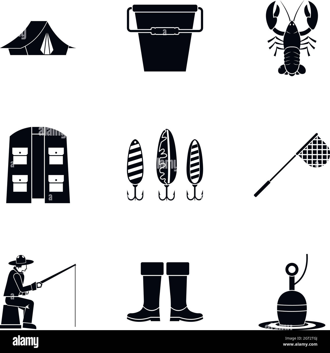 Lobster fishing Stock Vector Images - Alamy