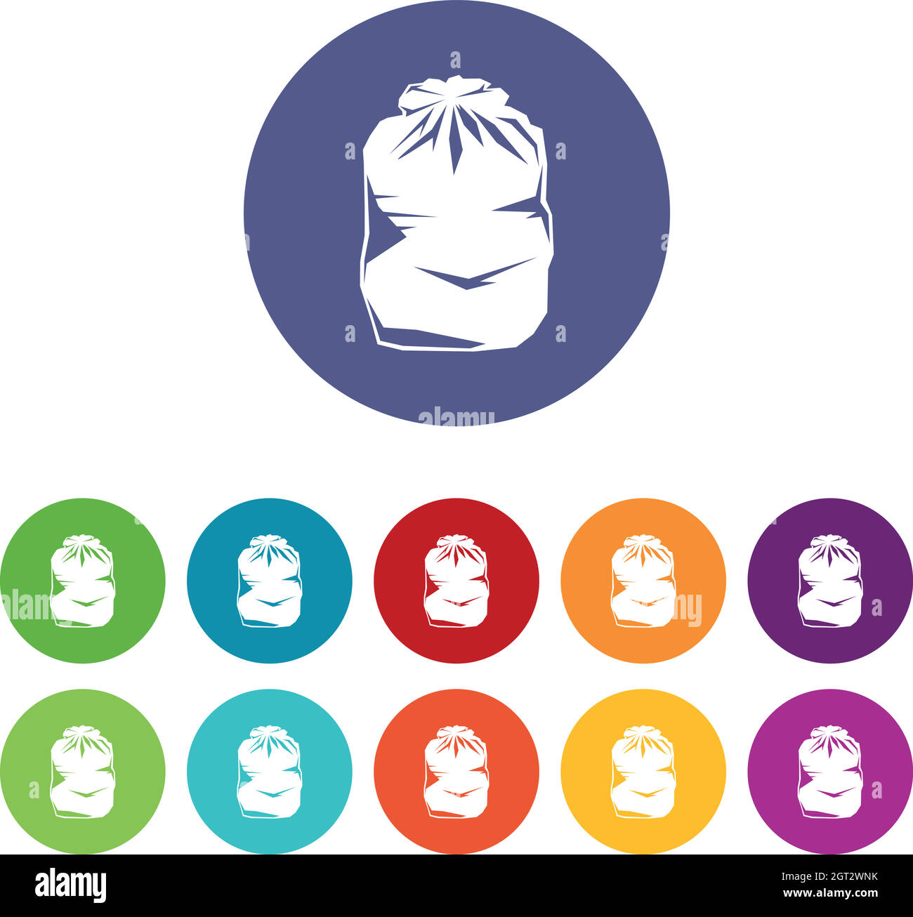 Recycling trash bag Stock Vector Images - Alamy