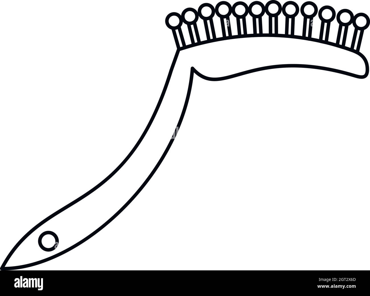 Pet comb icon, outline style Stock Vector Image & Art - Alamy