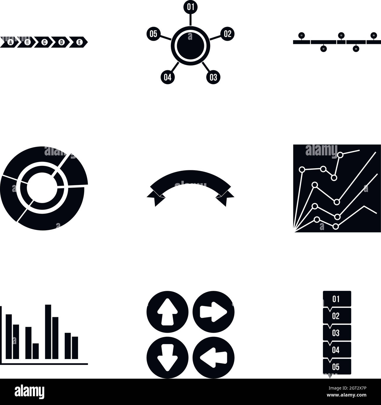 Analytics icons set, simple style Stock Vector Image & Art - Alamy