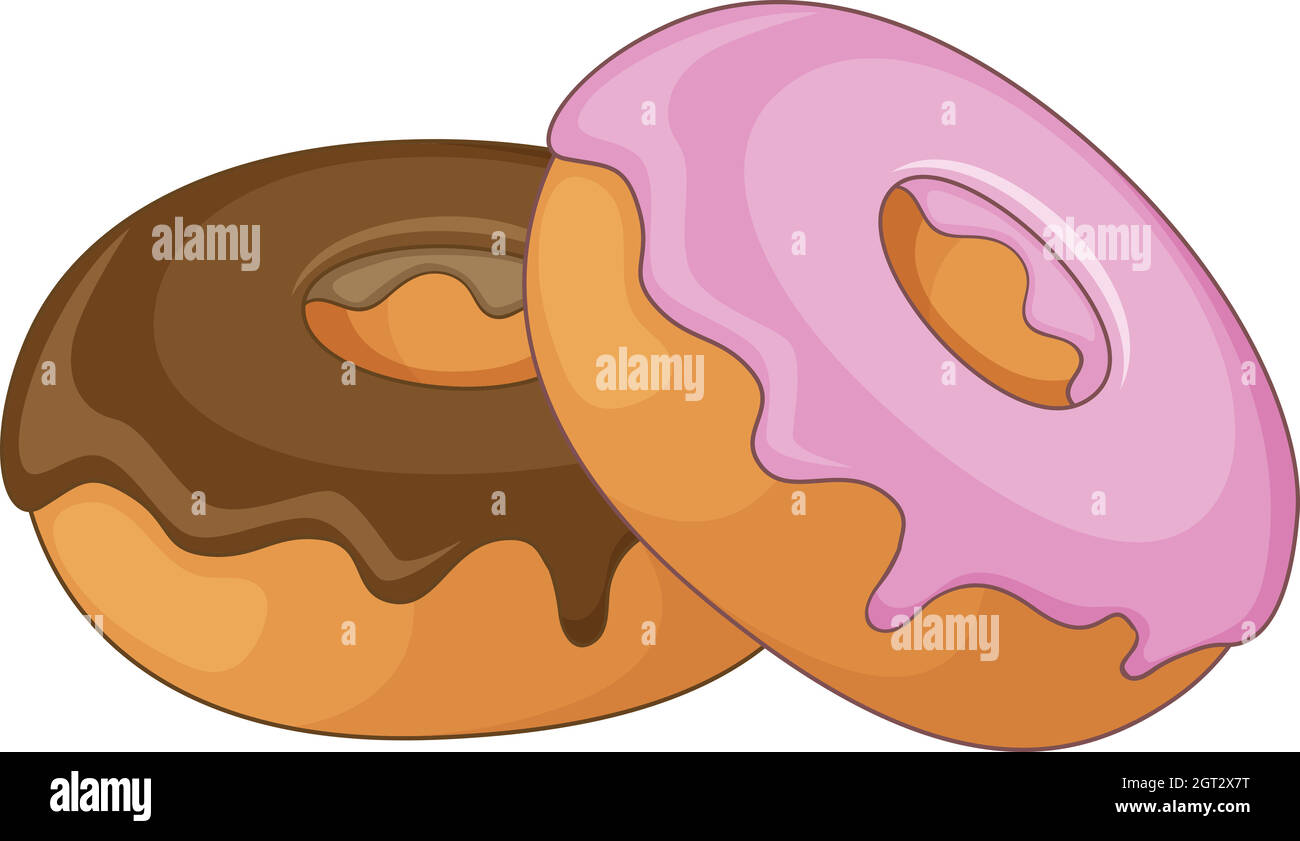 Donut icon, cartoon style Stock Vector Image & Art - Alamy