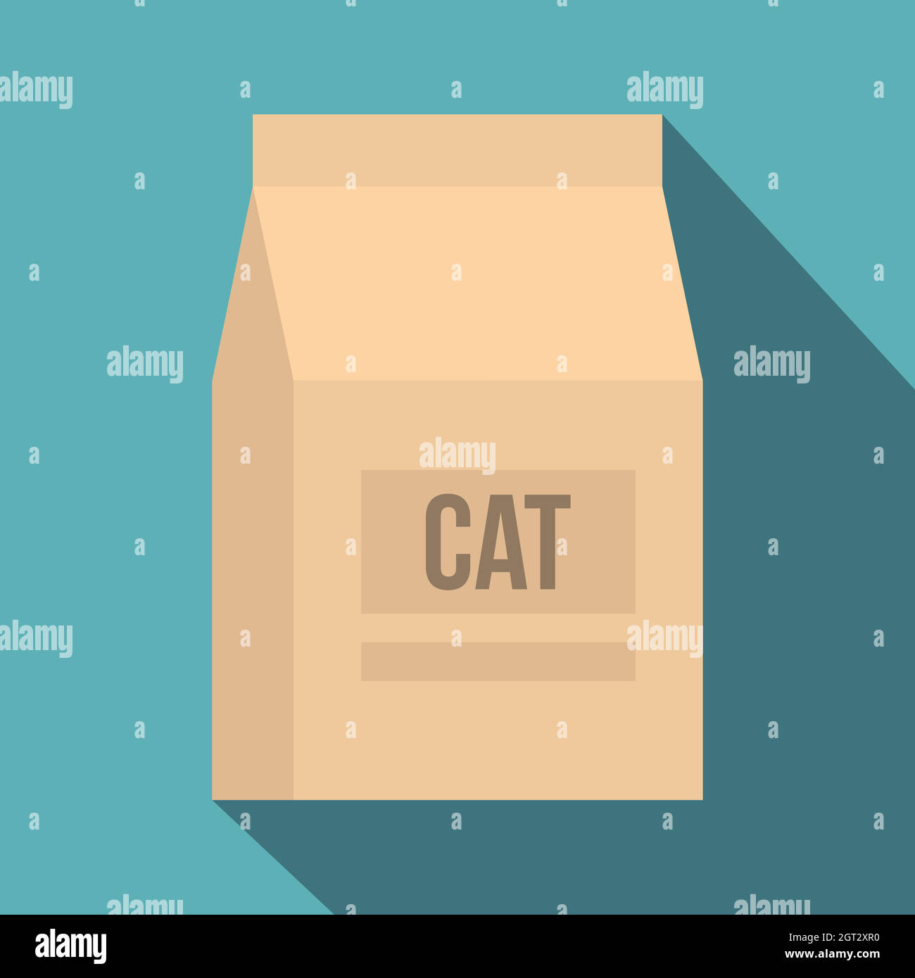Cat dry food pet Stock Vector Images - Alamy