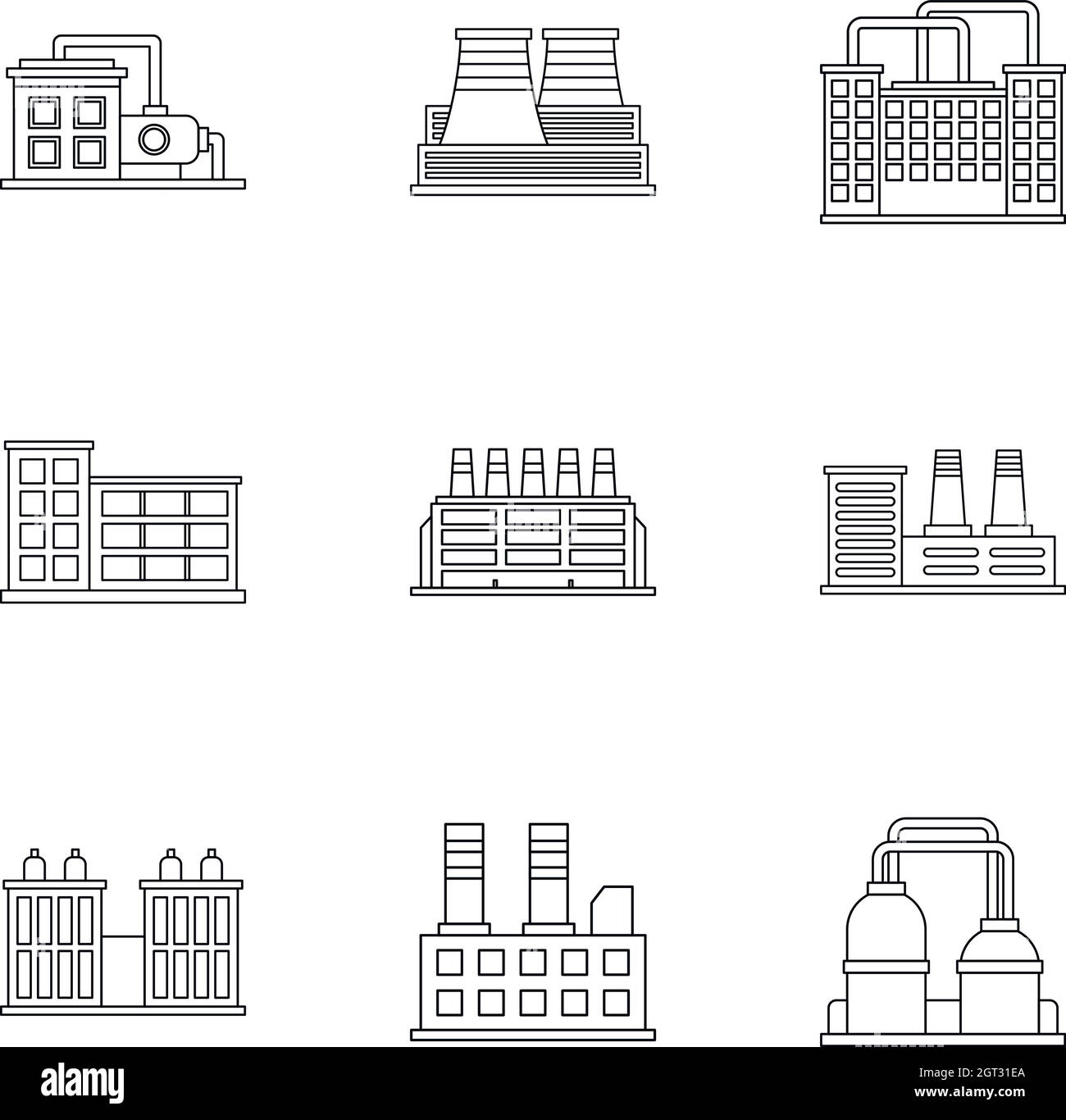 Object production industry manufacture Stock Vector Images - Alamy