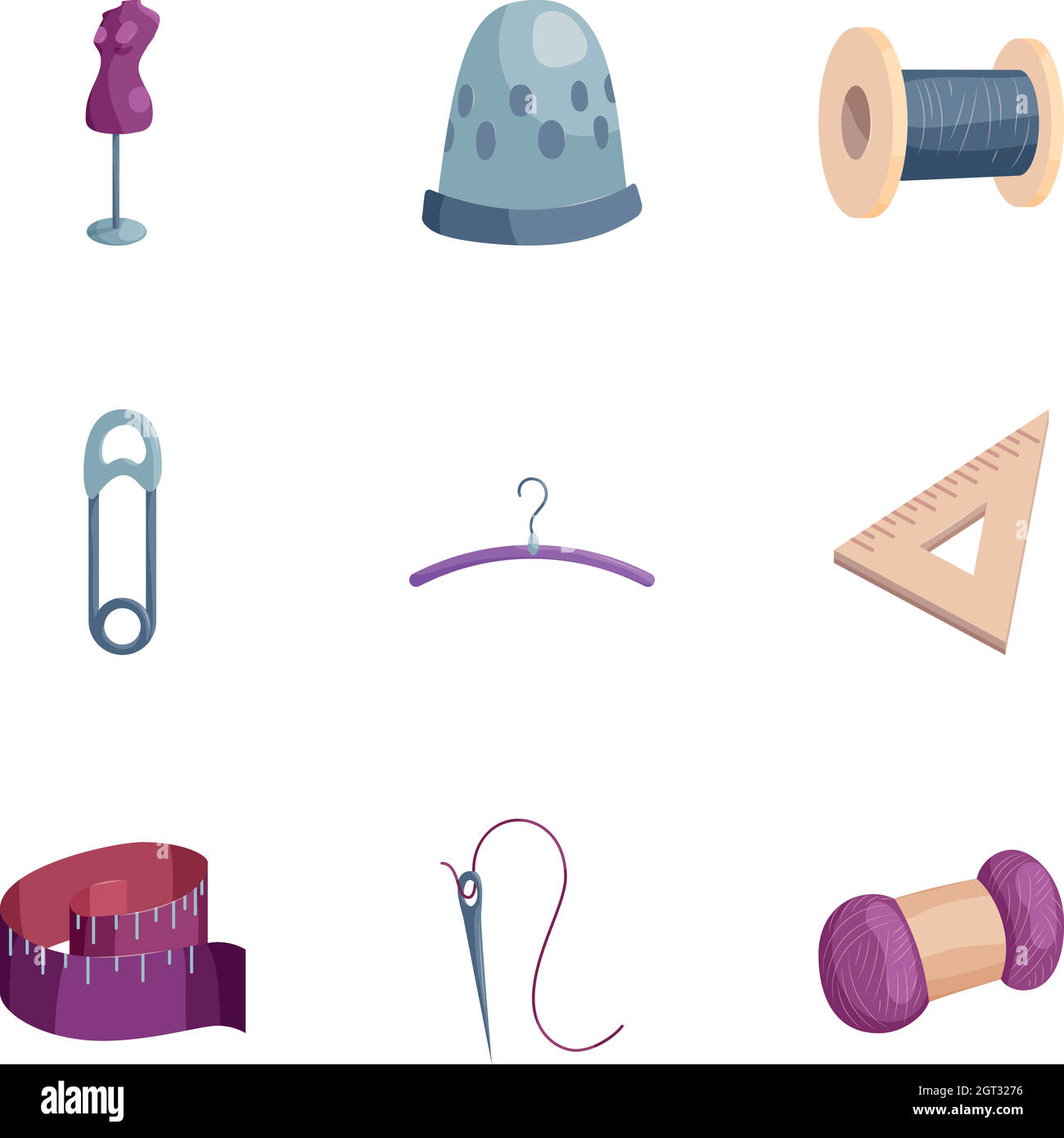 Illustration knitting Stock Vector Images - Alamy