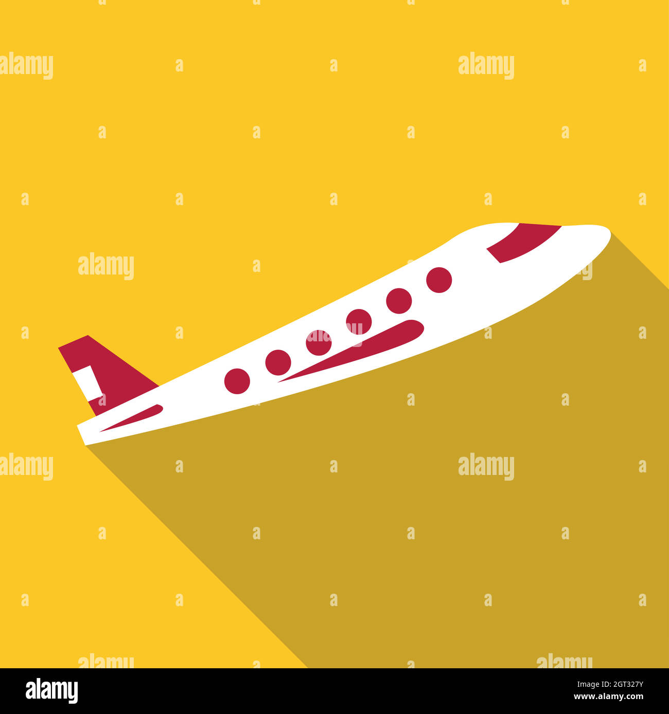Plane icon, flat style Stock Vector Image & Art - Alamy