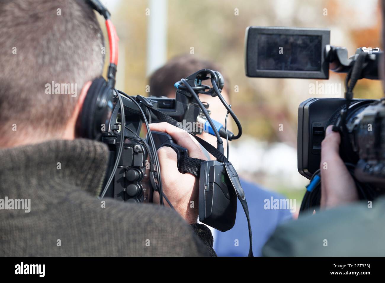 Filming An Interview High Resolution Stock Photography and Images - Alamy