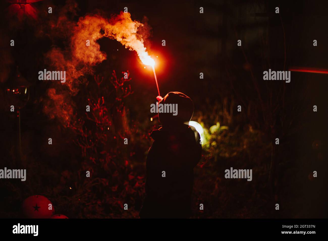 Orange flare smoke hi-res stock photography and images - Alamy