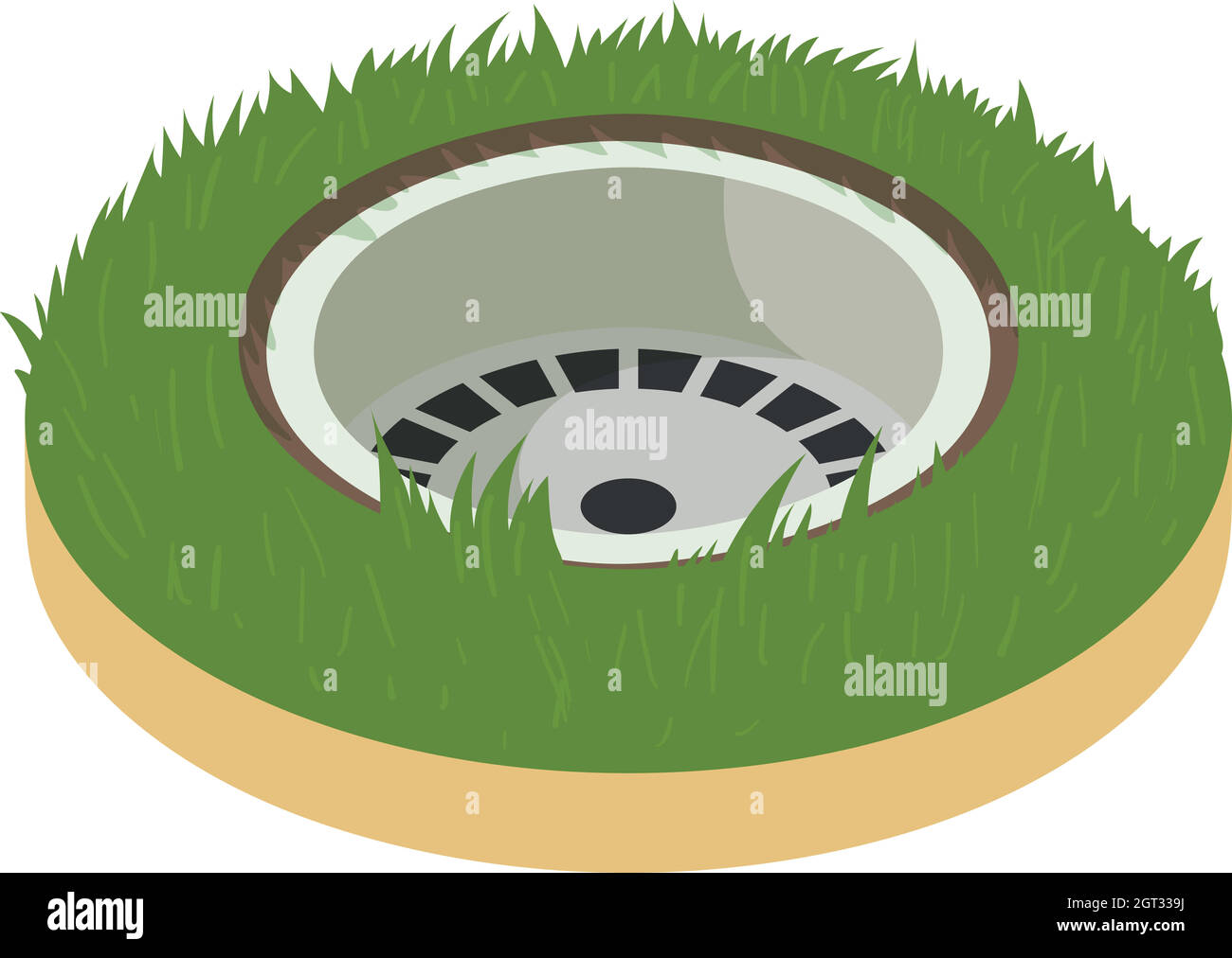 Golf cartoon hole hi-res stock photography and images - Alamy