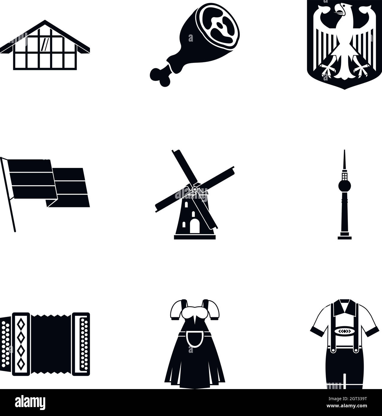 Europe country icons hi-res stock photography and images - Alamy