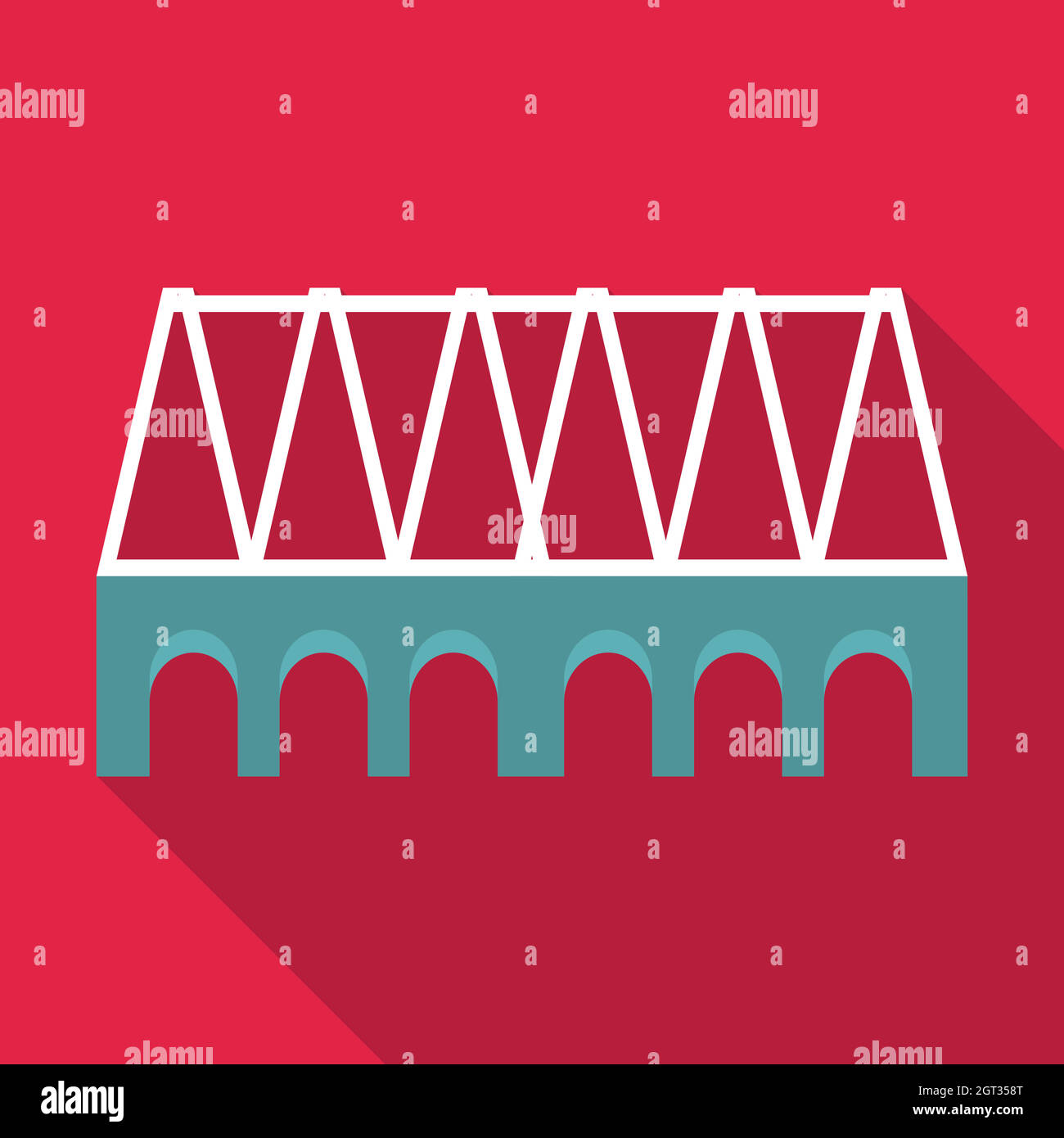 Highway and railroad bridge Stock Vector Images - Alamy