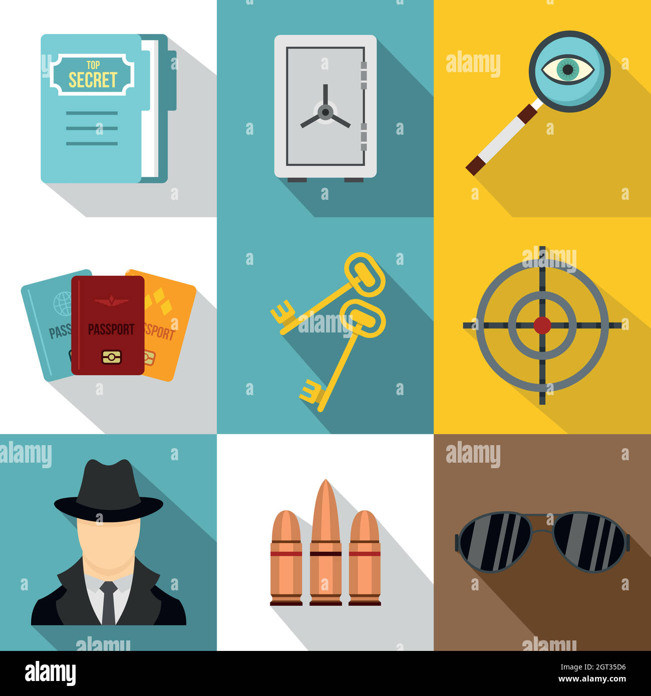 Surveillance illustration vector Stock Vector Images - Alamy