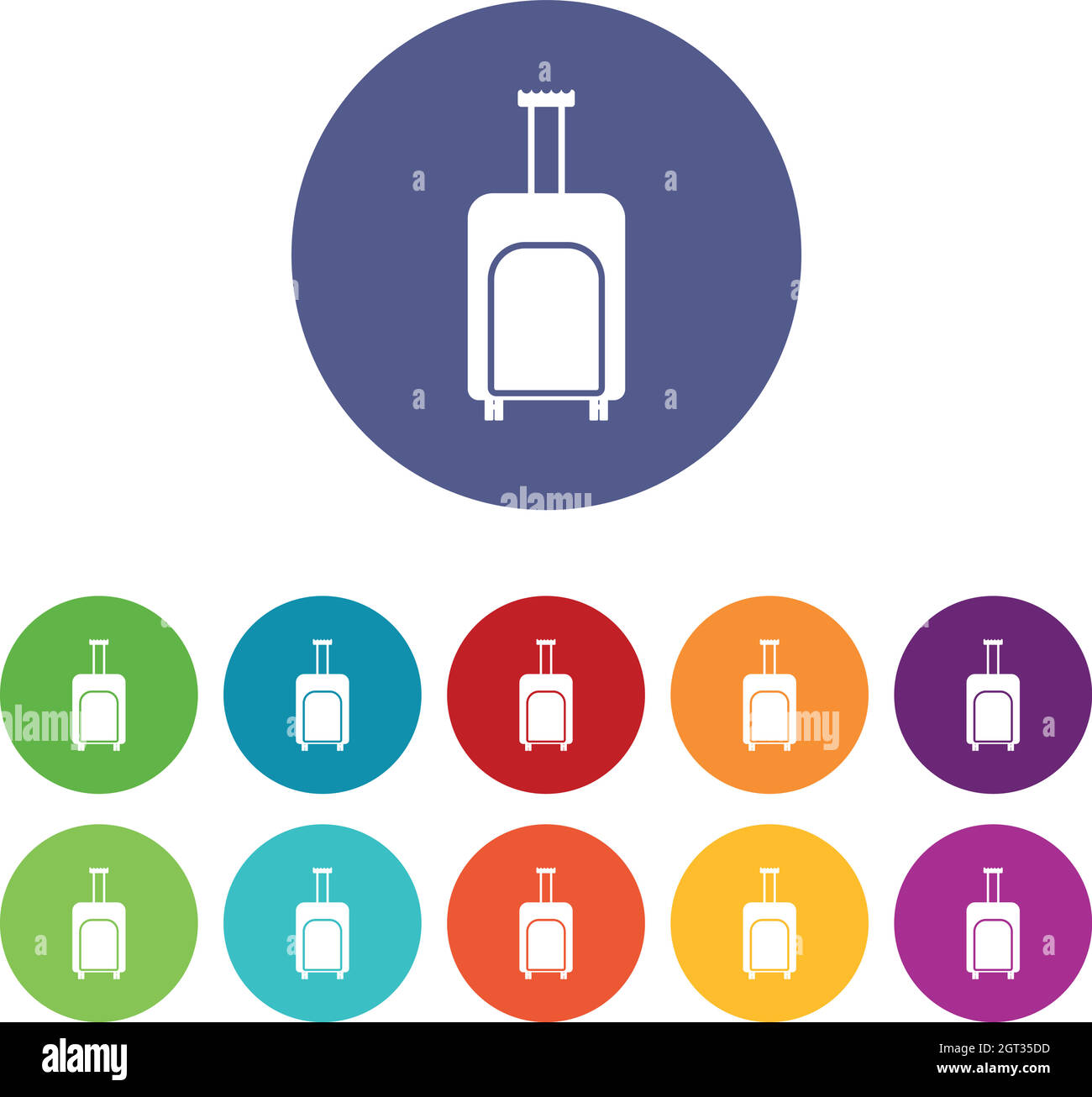 Travel suitcase set icons Stock Vector Image & Art - Alamy