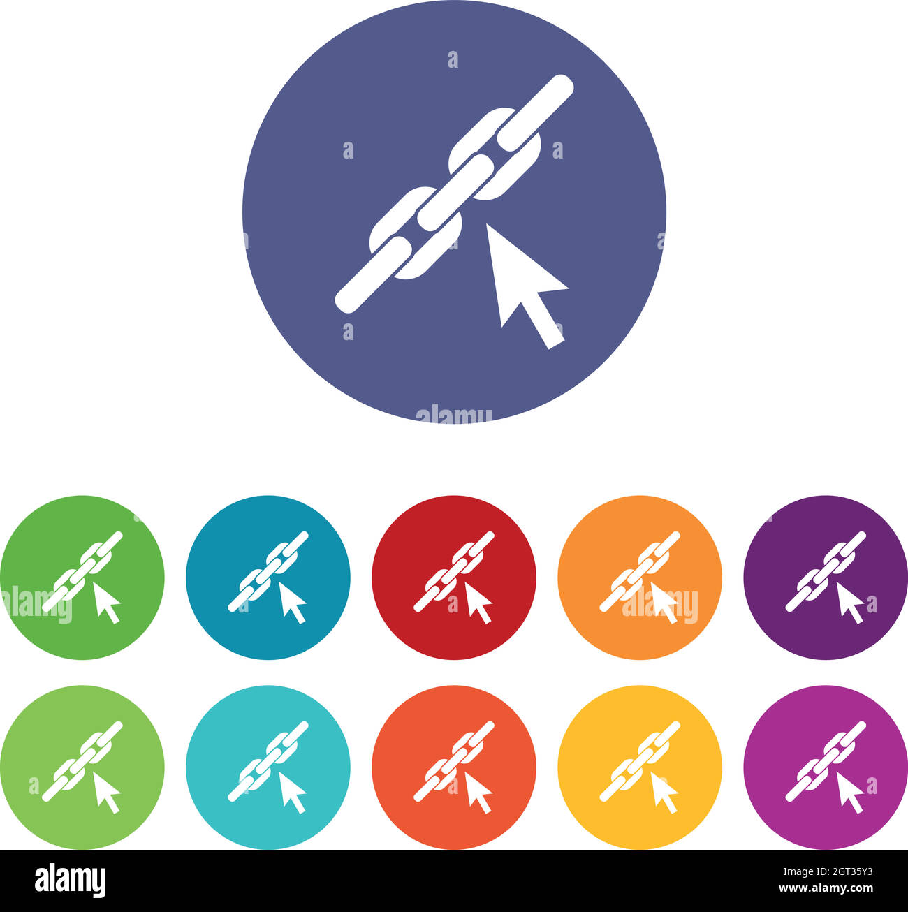 Link vector icons set Stock Vector Images - Alamy