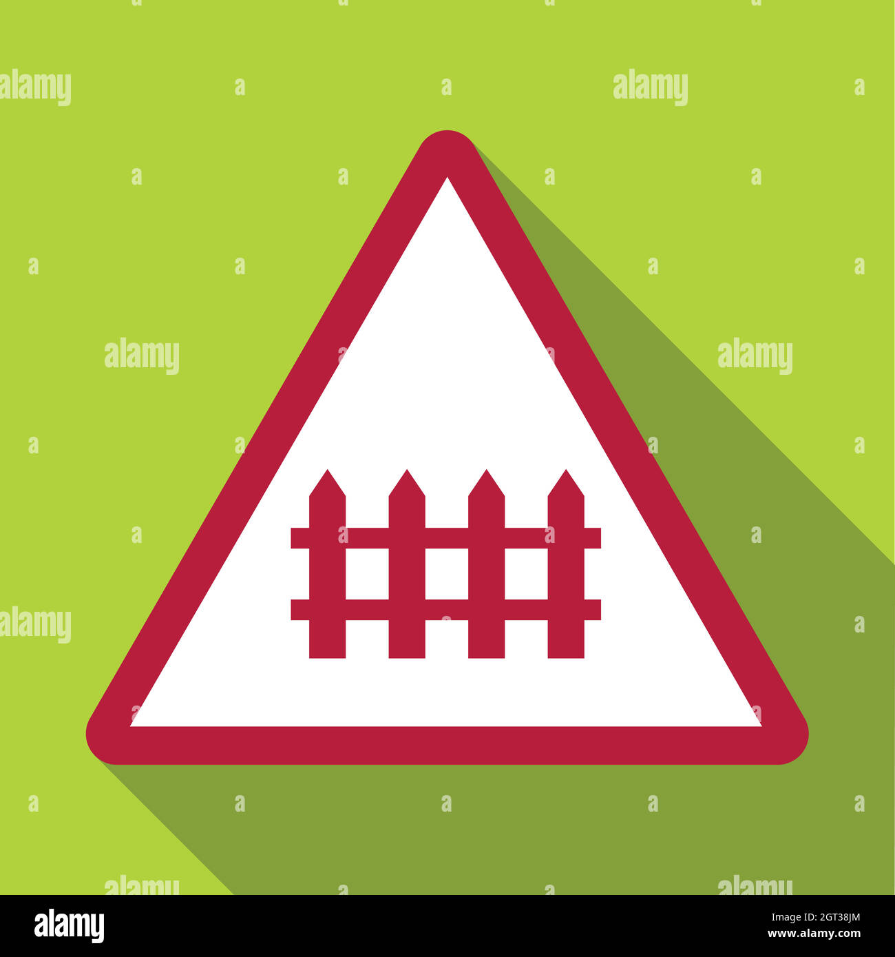Warning sign train symbol Stock Vector Images - Alamy
