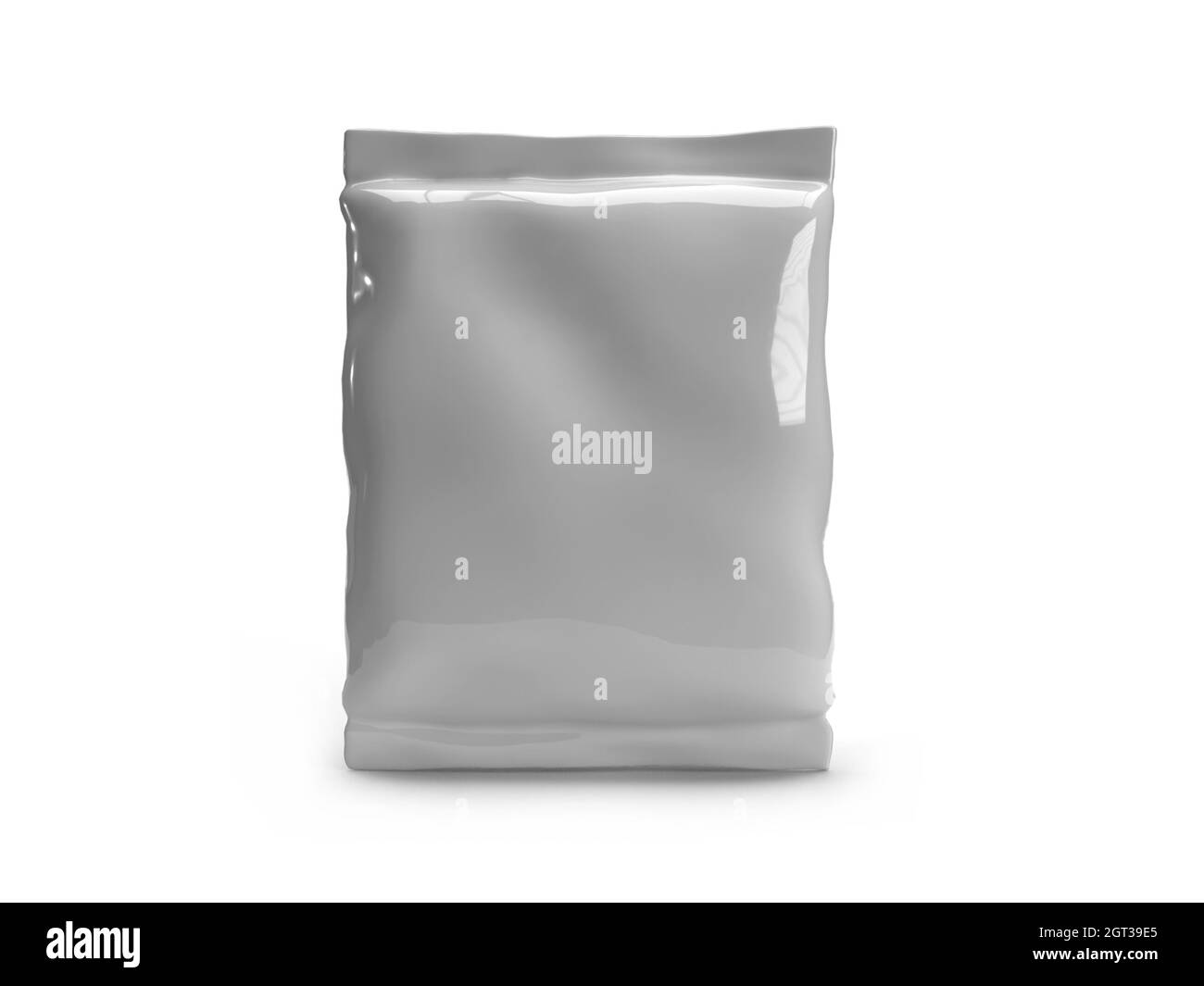 Food Sachet Packaging 3D Illustration Mockup Scene on Isolated ...