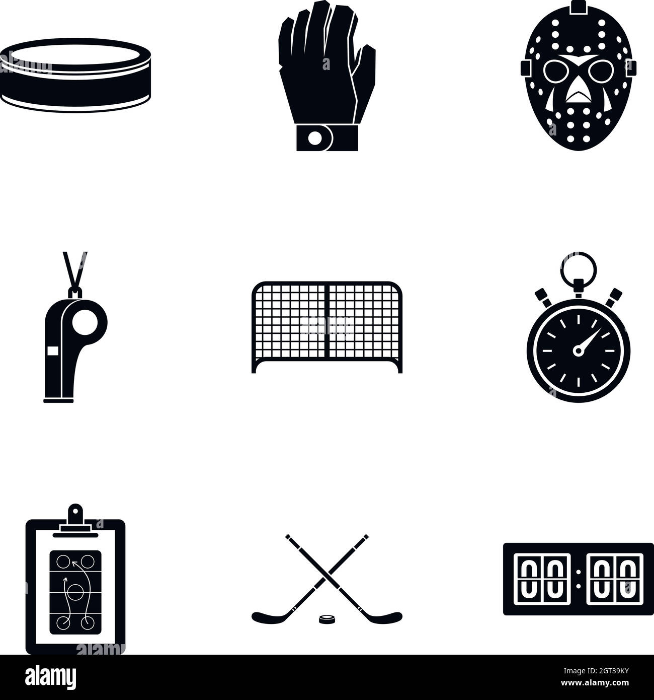 Ice fight icons set, simple style Stock Vector Image & Art - Alamy