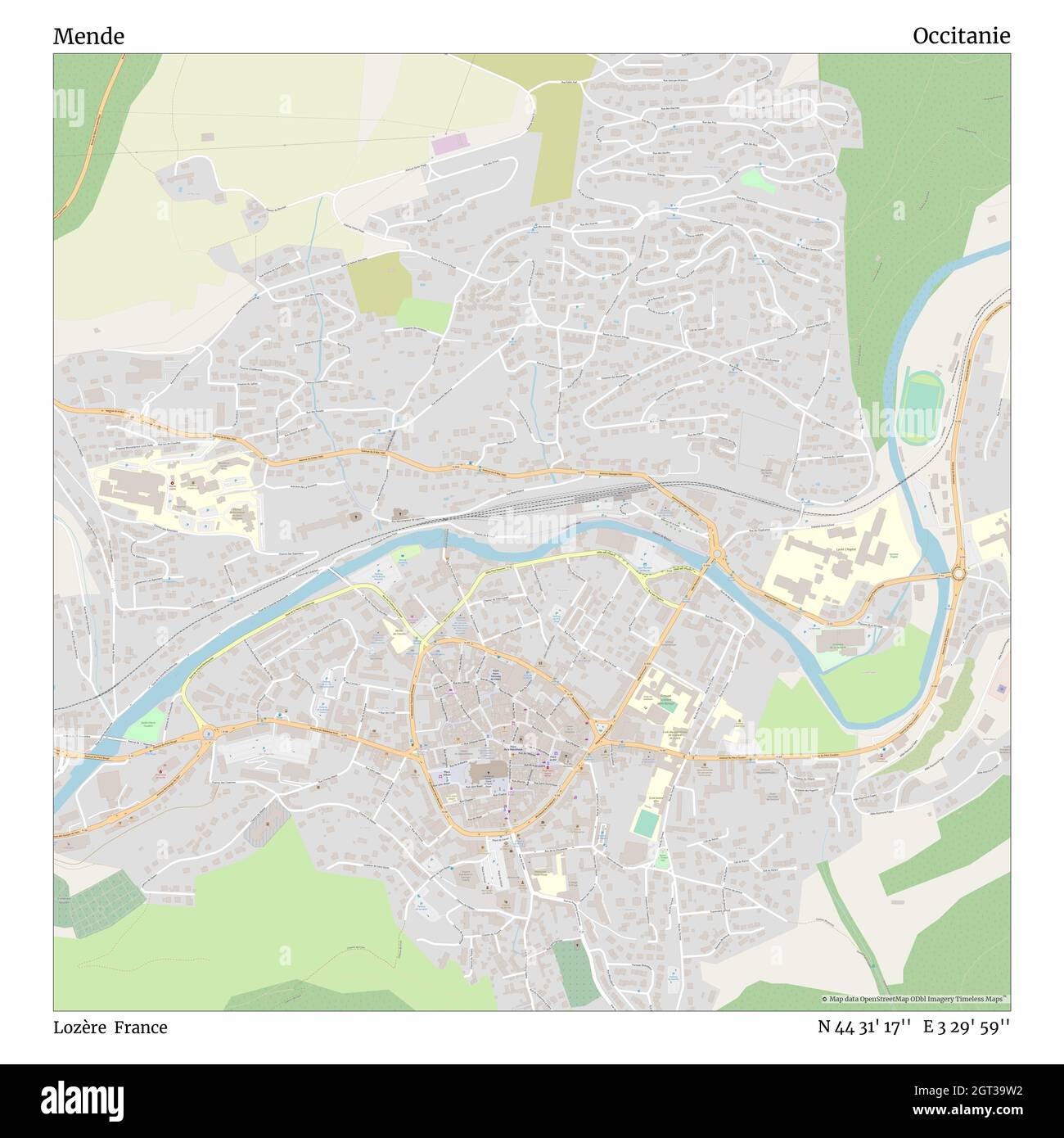 Lozere map hi-res stock photography and images - Alamy