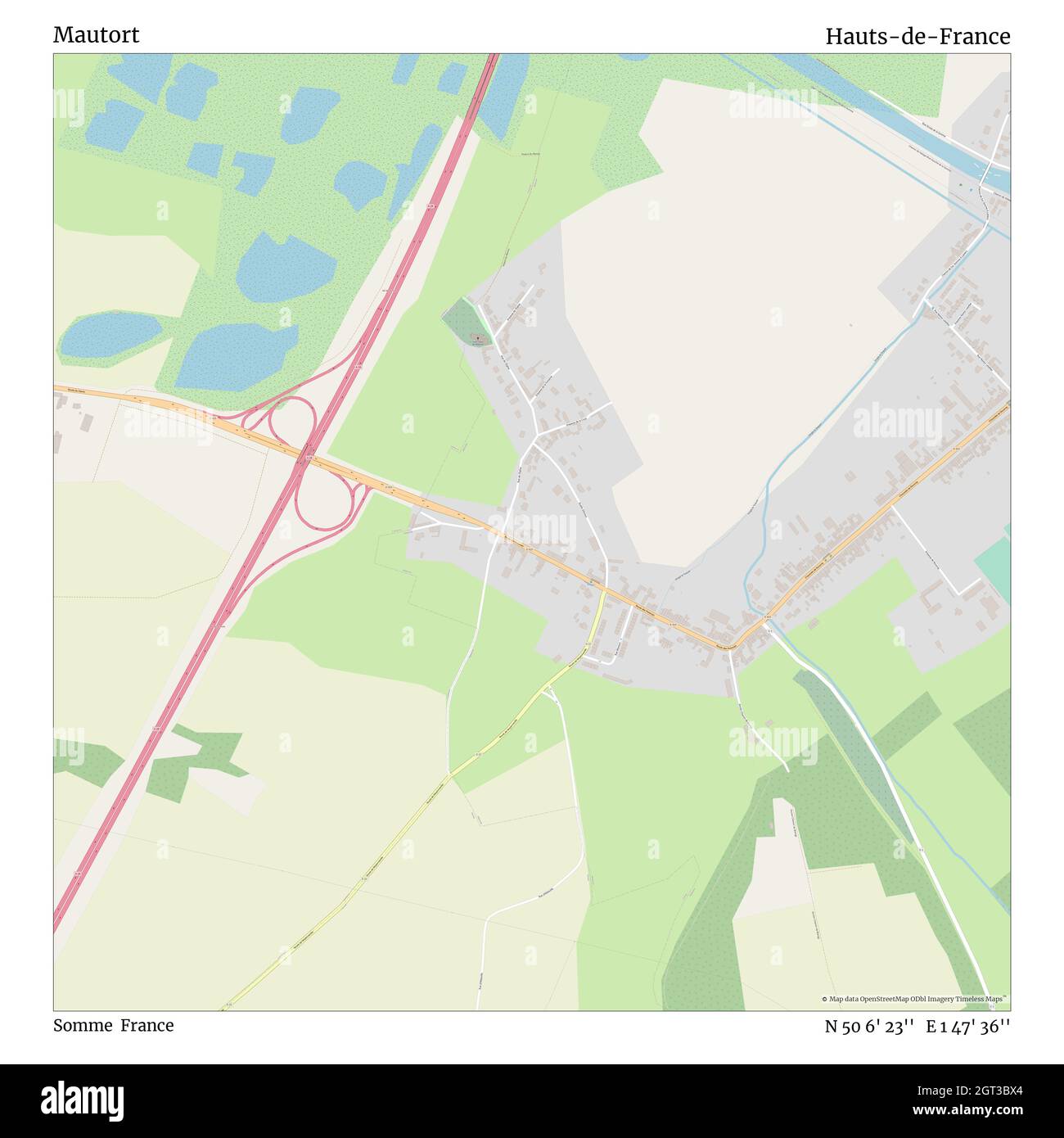 Mautort, Somme, France, Hauts-de-France, N 50 6' 23'', E 1 47' 36 ...