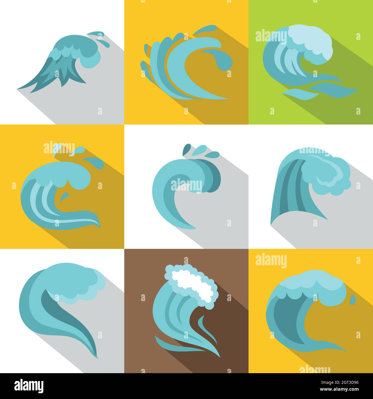 Storm waves sea foam Stock Vector Images - Alamy