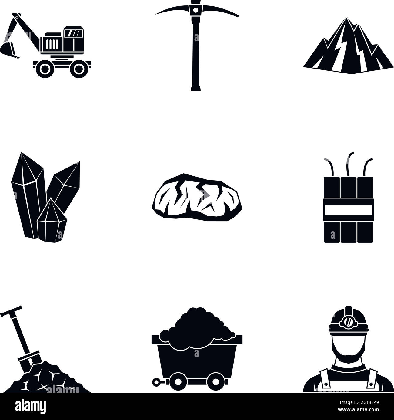 Simple icon vector volcano hi-res stock photography and images - Alamy