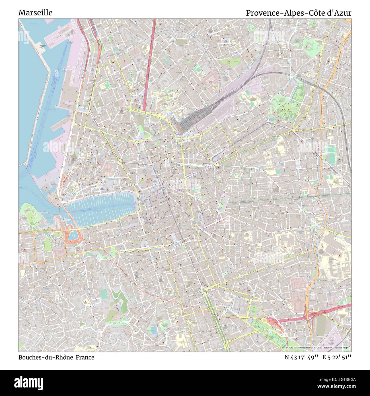 Map marseille france hi-res stock photography and images - Alamy