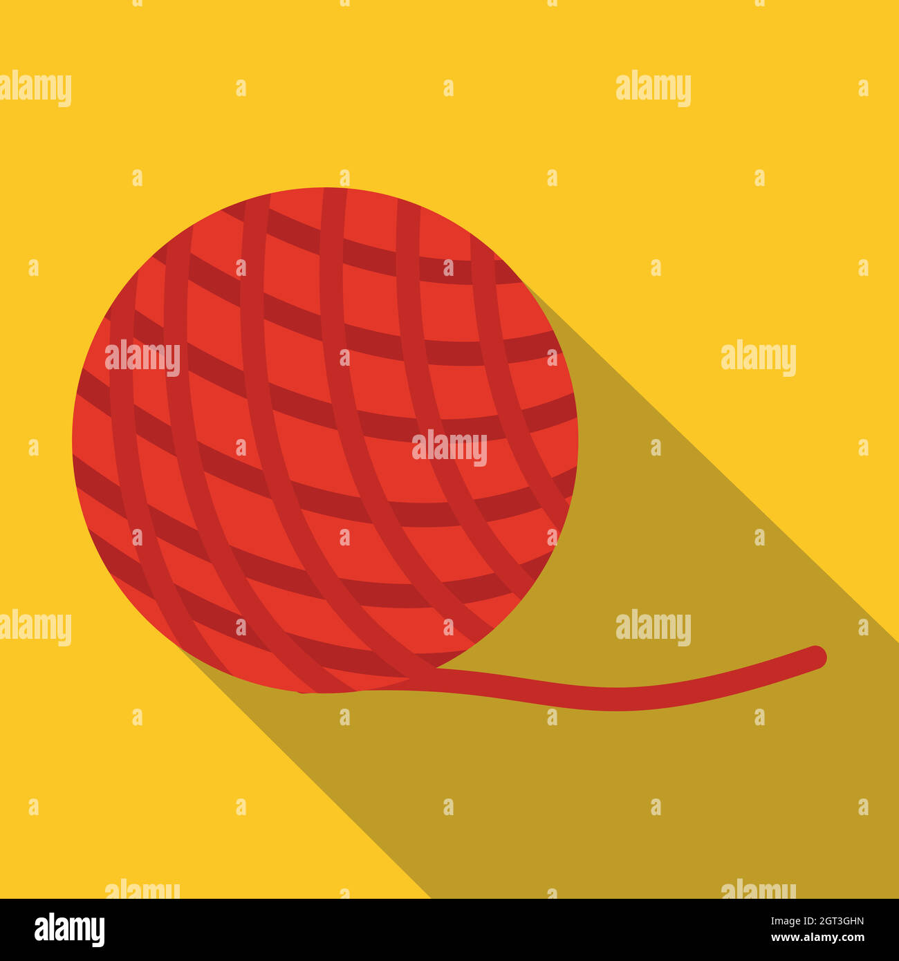 Knitting and ball yarn Stock Vector Images - Alamy