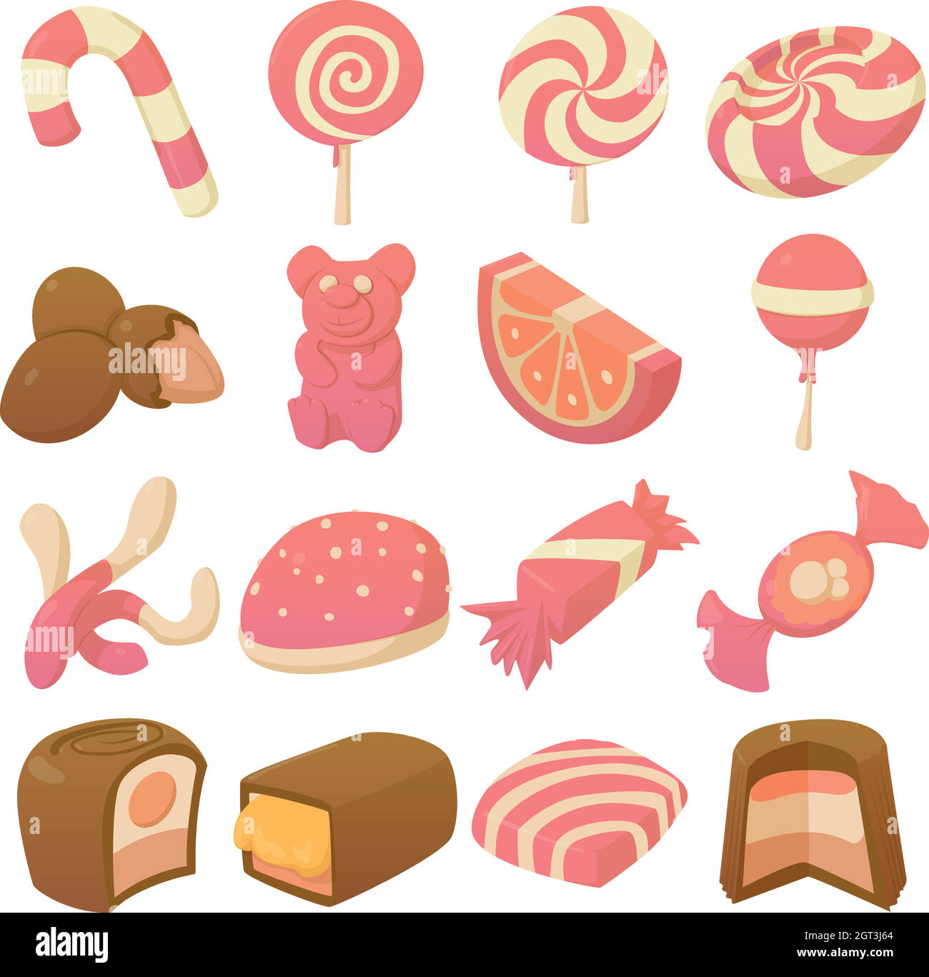 Cartoon sweets Cut Out Stock Images & Pictures - Alamy