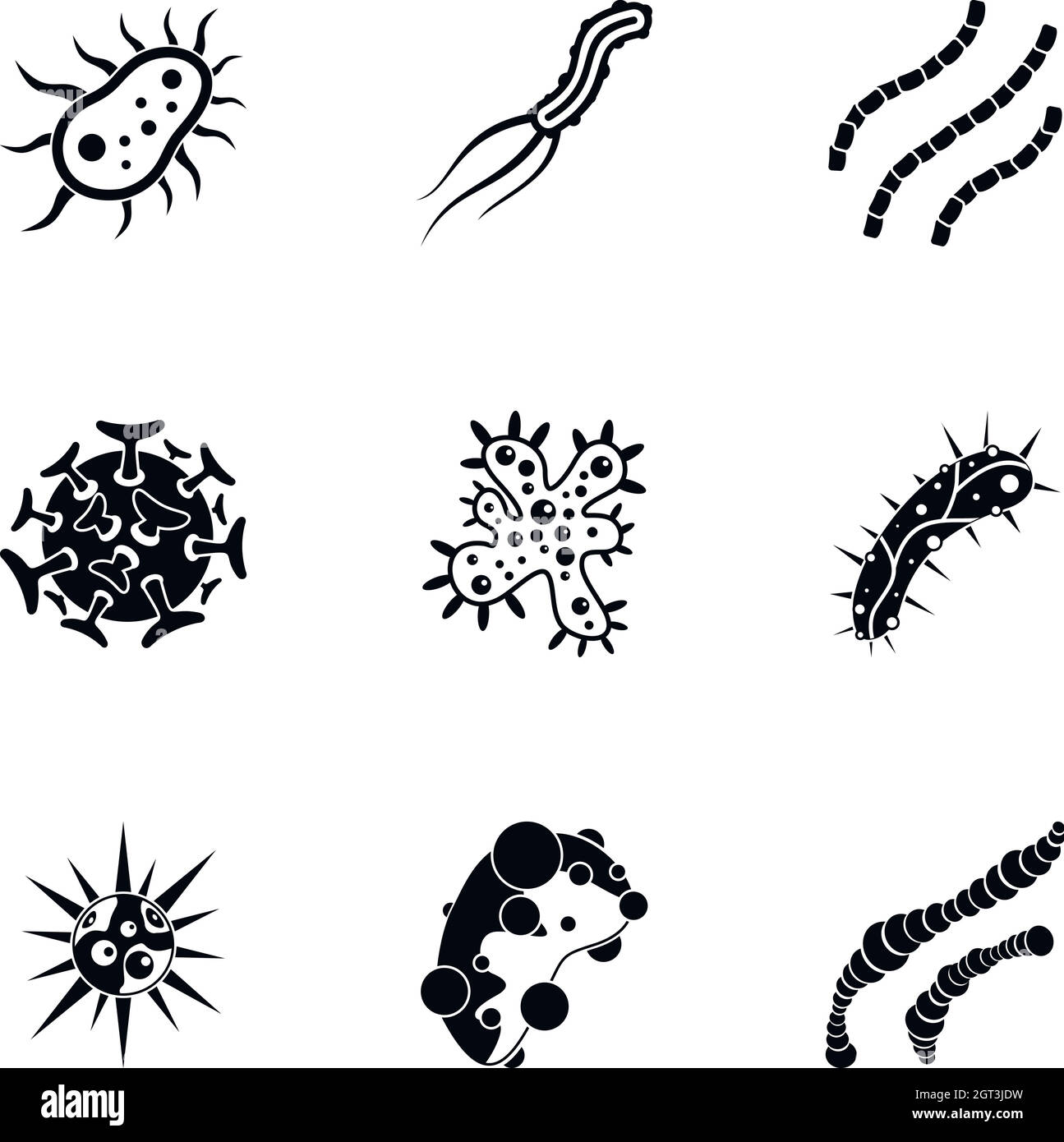Disease icons set, simple style Stock Vector Image & Art - Alamy