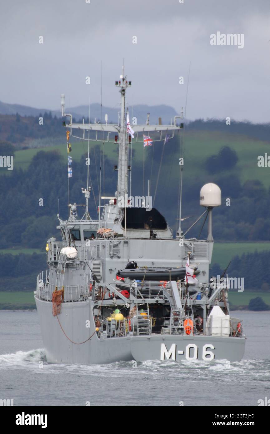 LVNS Talivaldis (M-06), an Alkmaar-class (Tripartite) minehunter ...