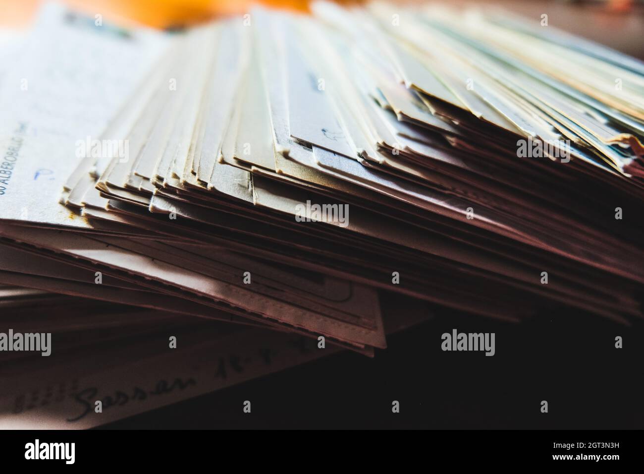 Stack Of Postcards High Resolution Stock Photography and Images - Alamy