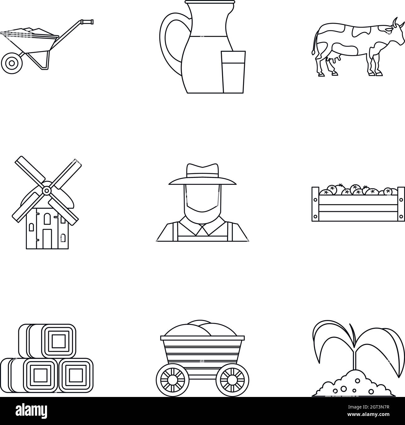 Animal farm icons set, outline style Stock Vector Image & Art - Alamy Animal farm icons set, outline style Stock Vector Image & Art - Alamy