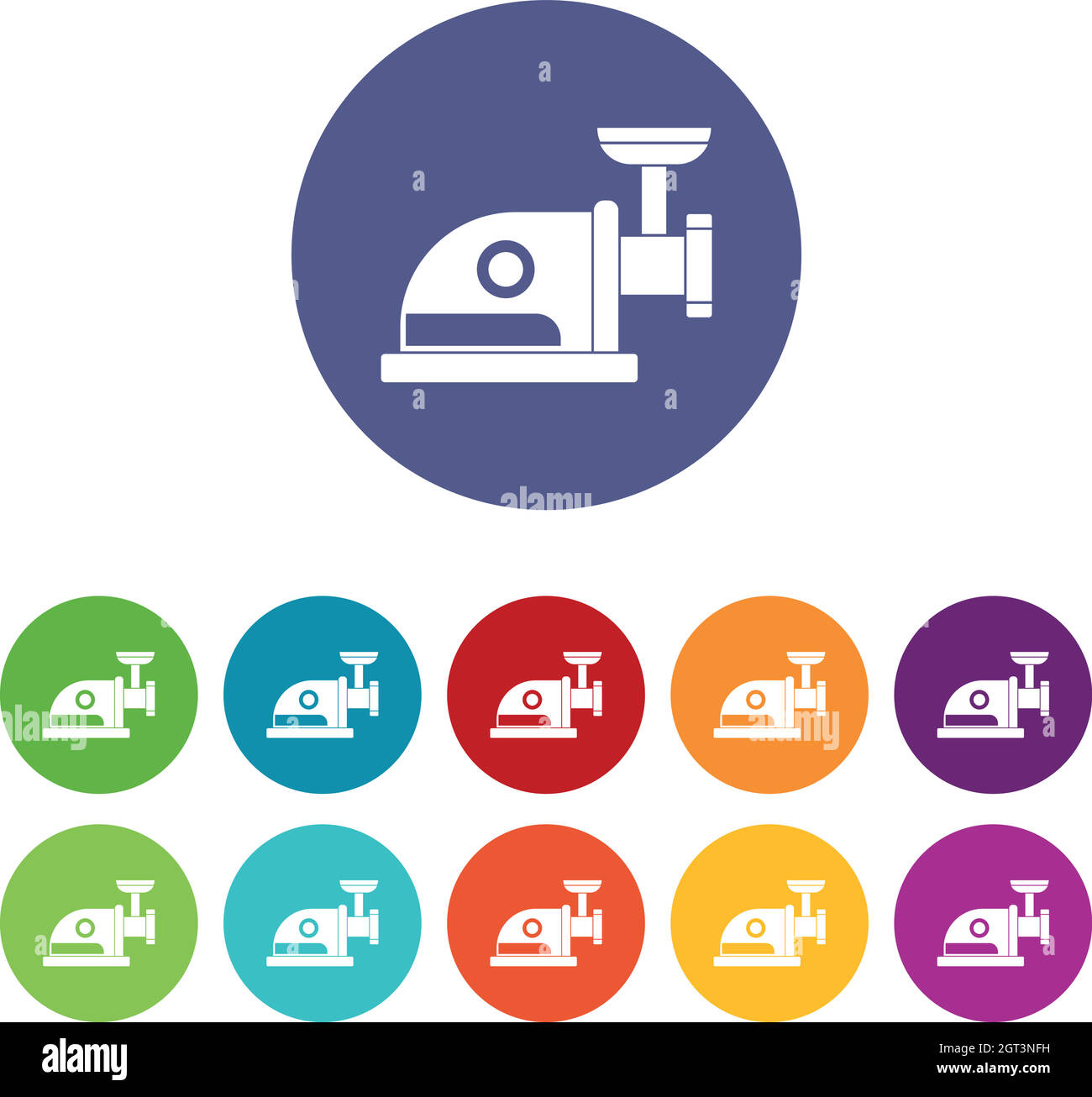 Electric grinder set icons Stock Vector Image & Art - Alamy