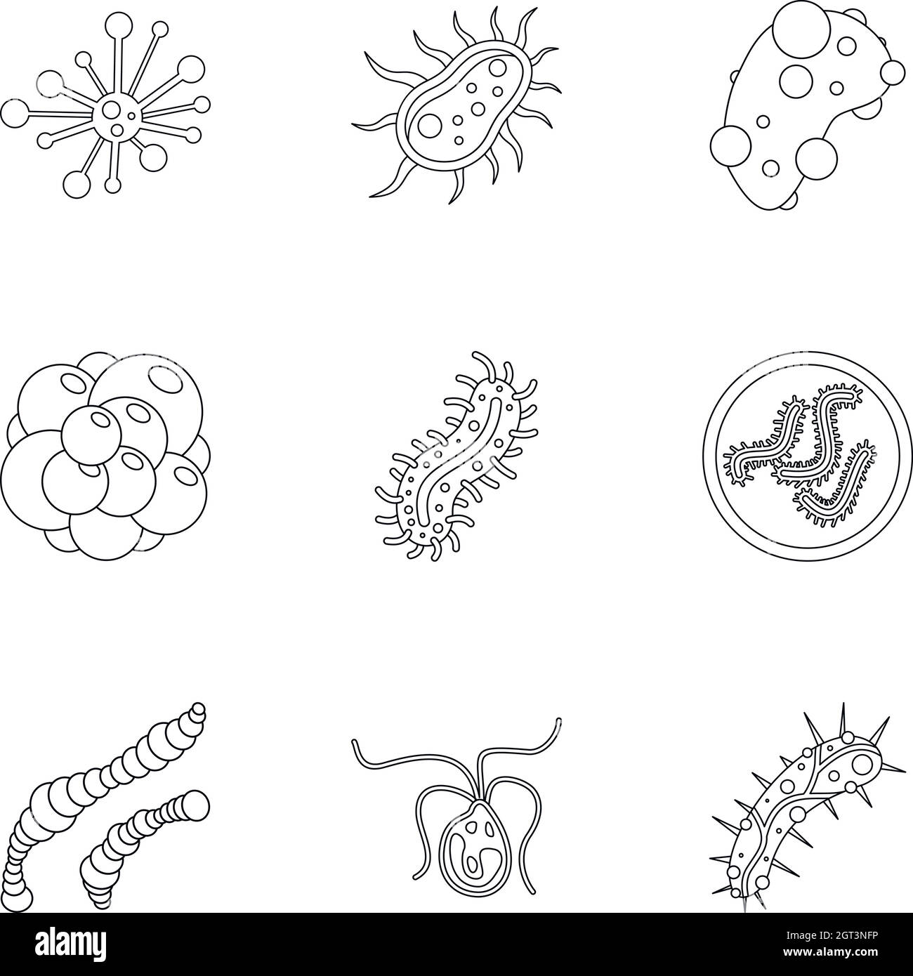 Sick line drawing hi-res stock photography and images - Alamy