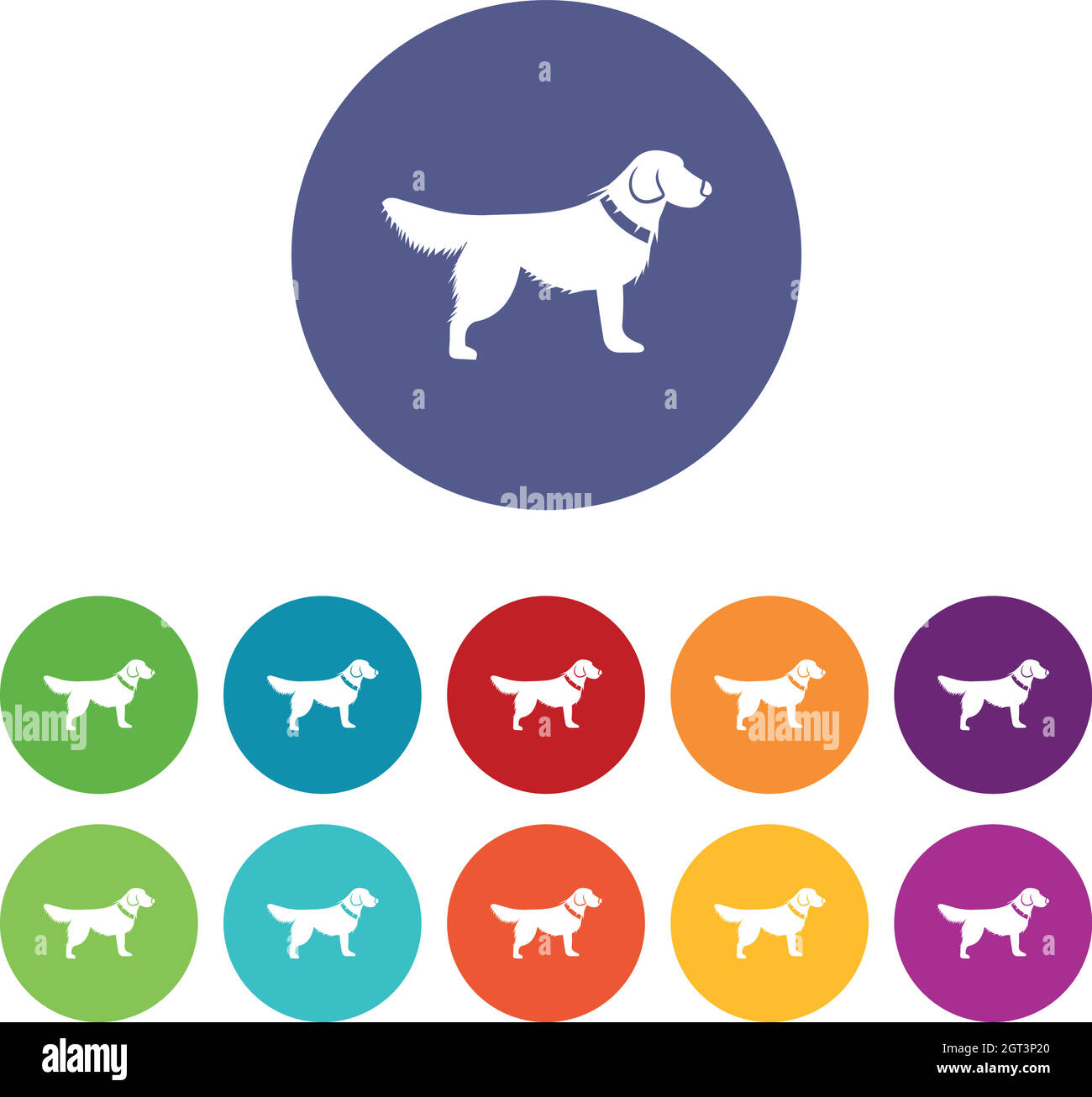 Dog set icons Stock Vector Image & Art - Alamy