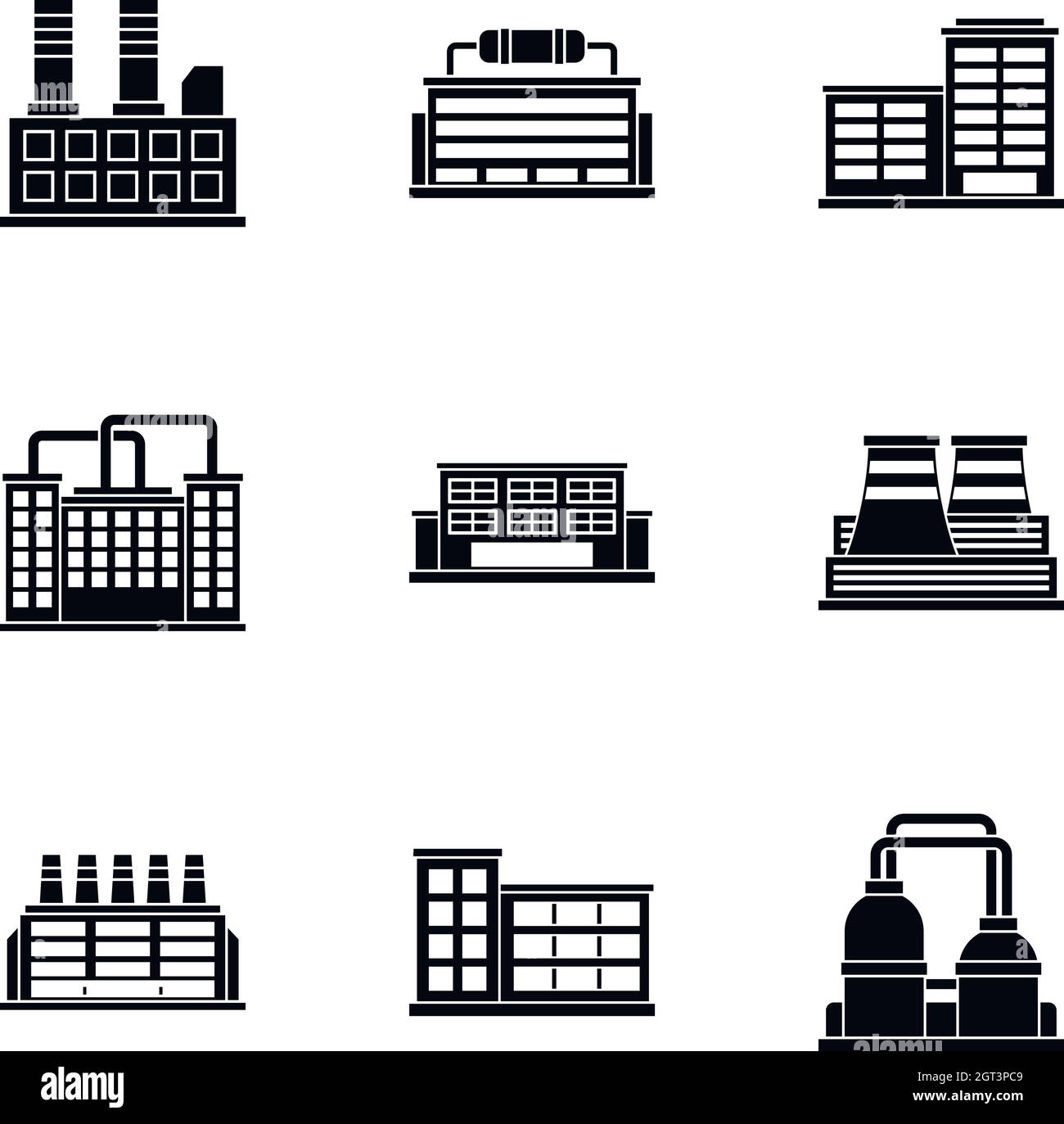 Production plant icons set, simple style Stock Vector Image & Art - Alamy