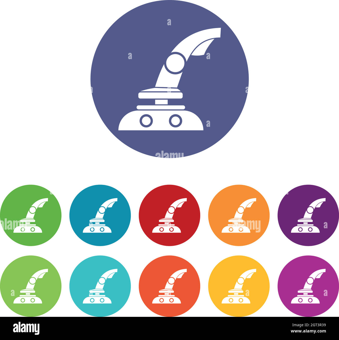 Joystick set icons Stock Vector Image & Art - Alamy