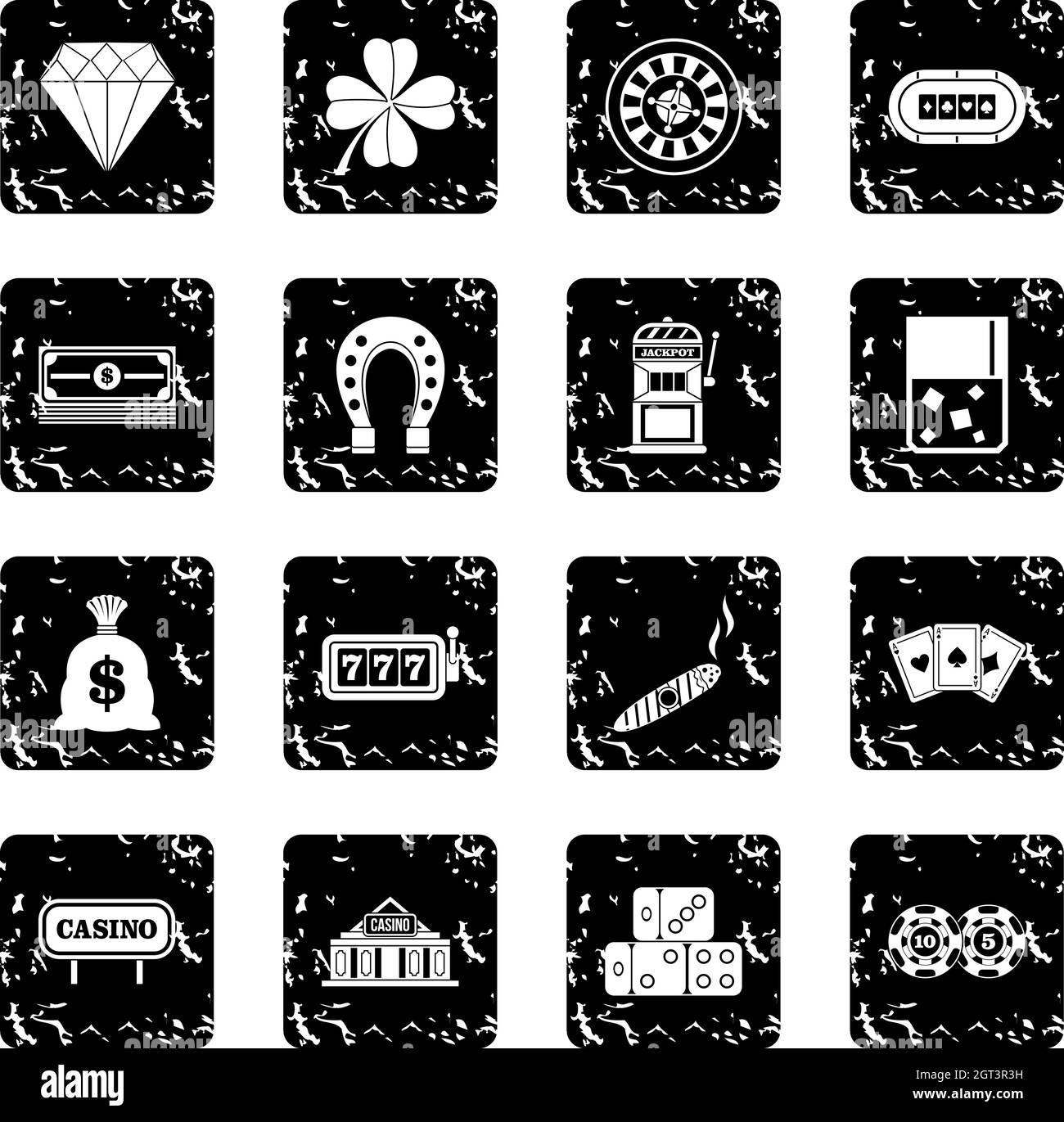 Casino icons set Stock Vector Image & Art - Alamy