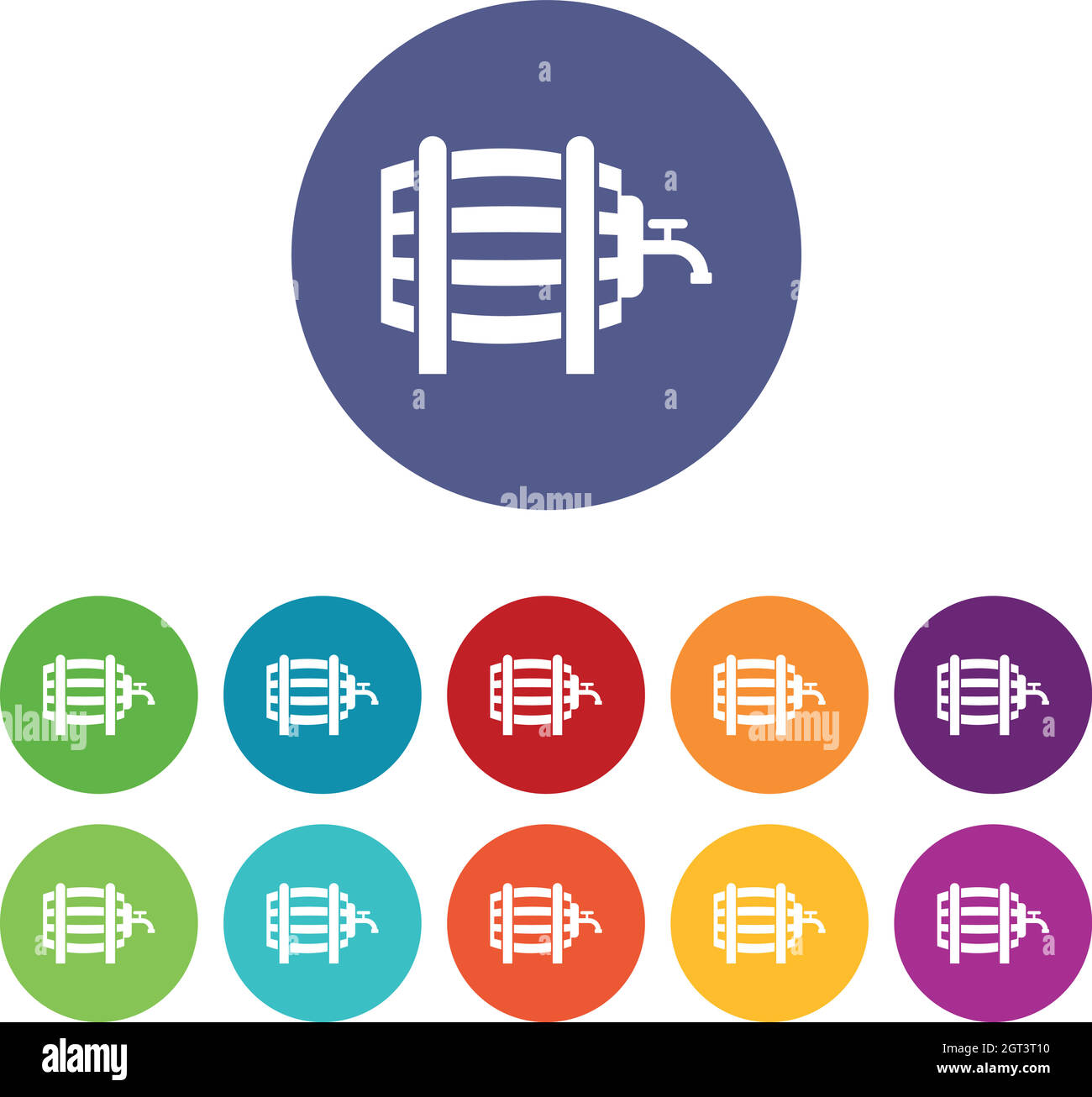 Wood cask tap isolated Stock Vector Images - Alamy