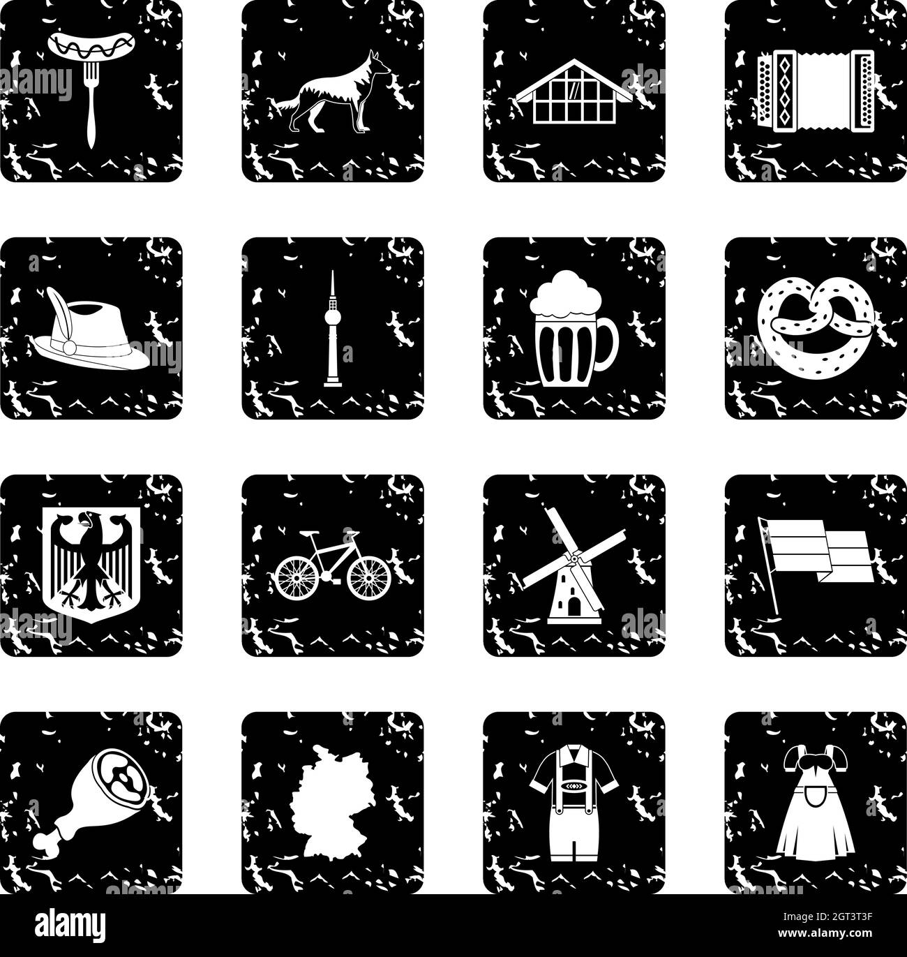 Germany icons set Stock Vector Image & Art - Alamy